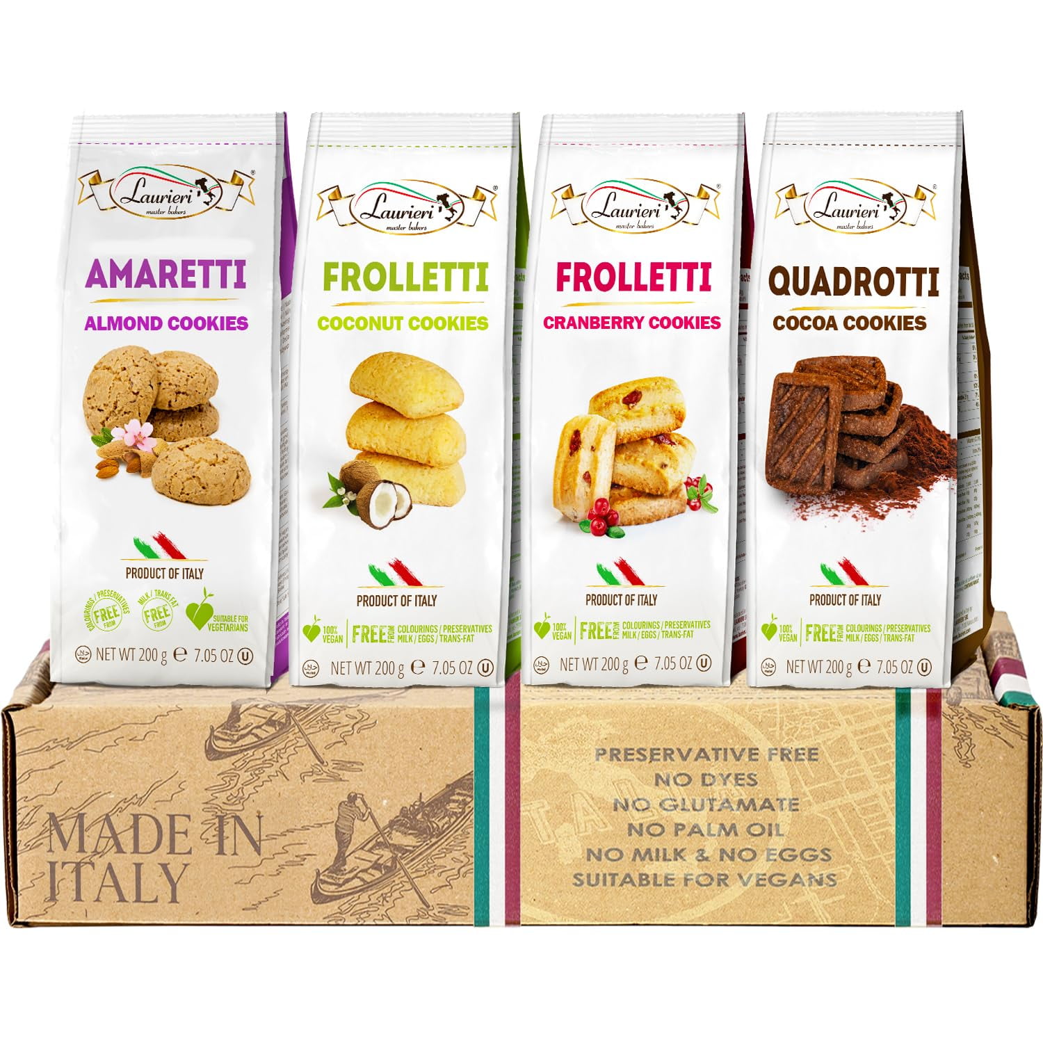 Cookies Gift Basket - Pack Of NSD3 4 - Italian Cookie Gift Pack ...