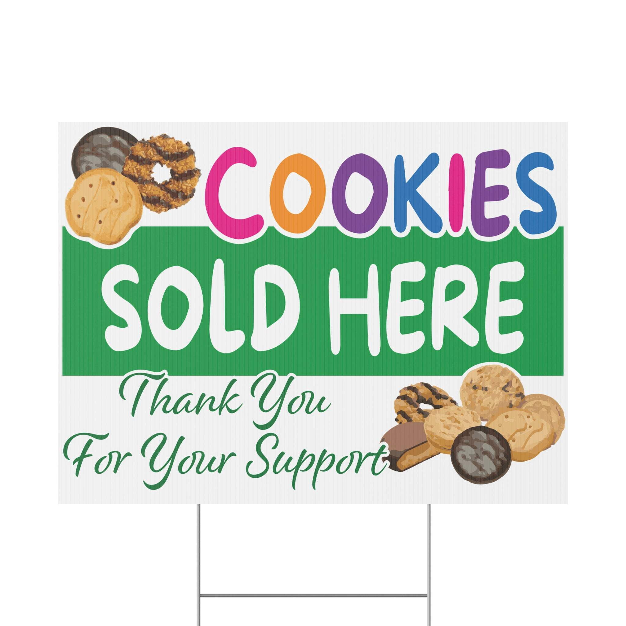 Cookies Sold Here, Scout Yard Sign - Walmart.com