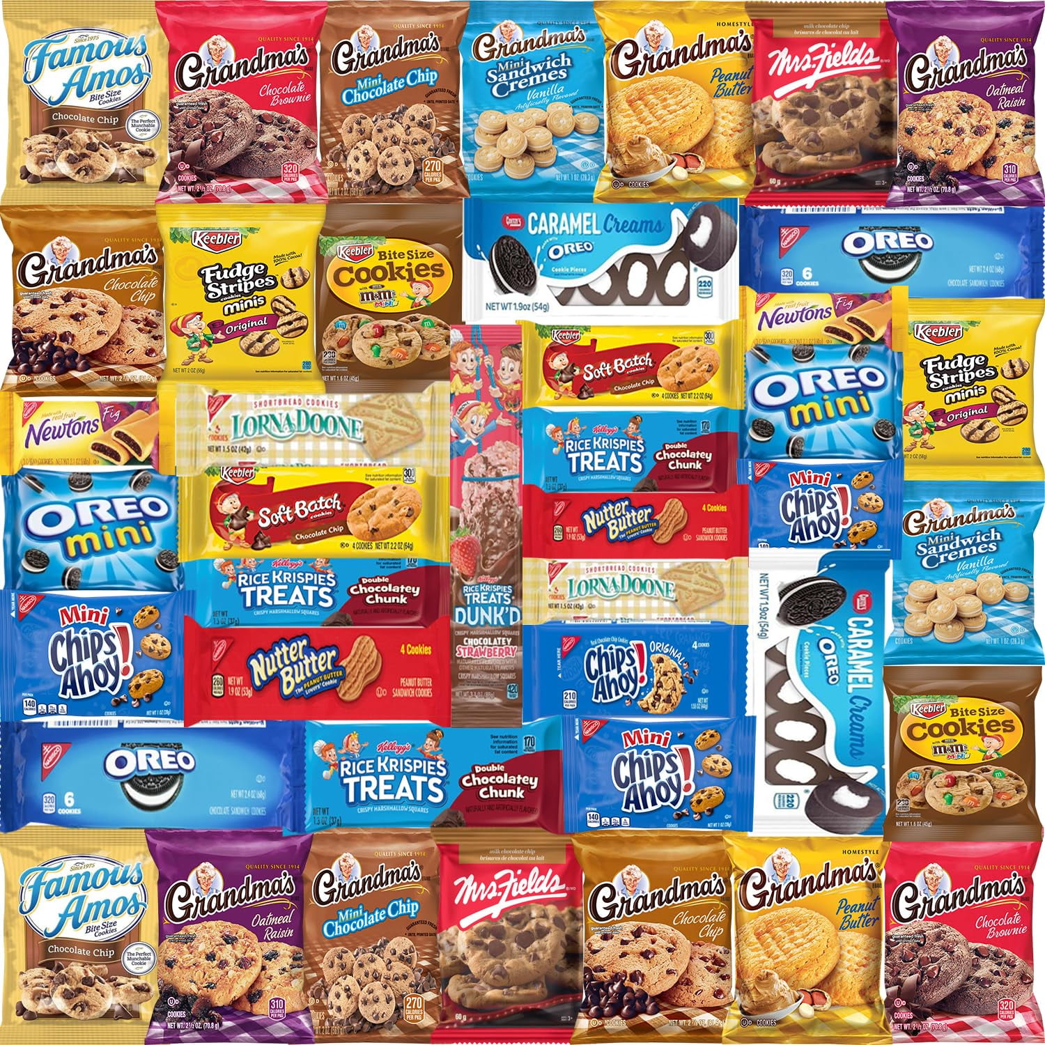 Cookies Variety Pack - 45 Piece Assortment - Bulk Cookie Sampler Box ...