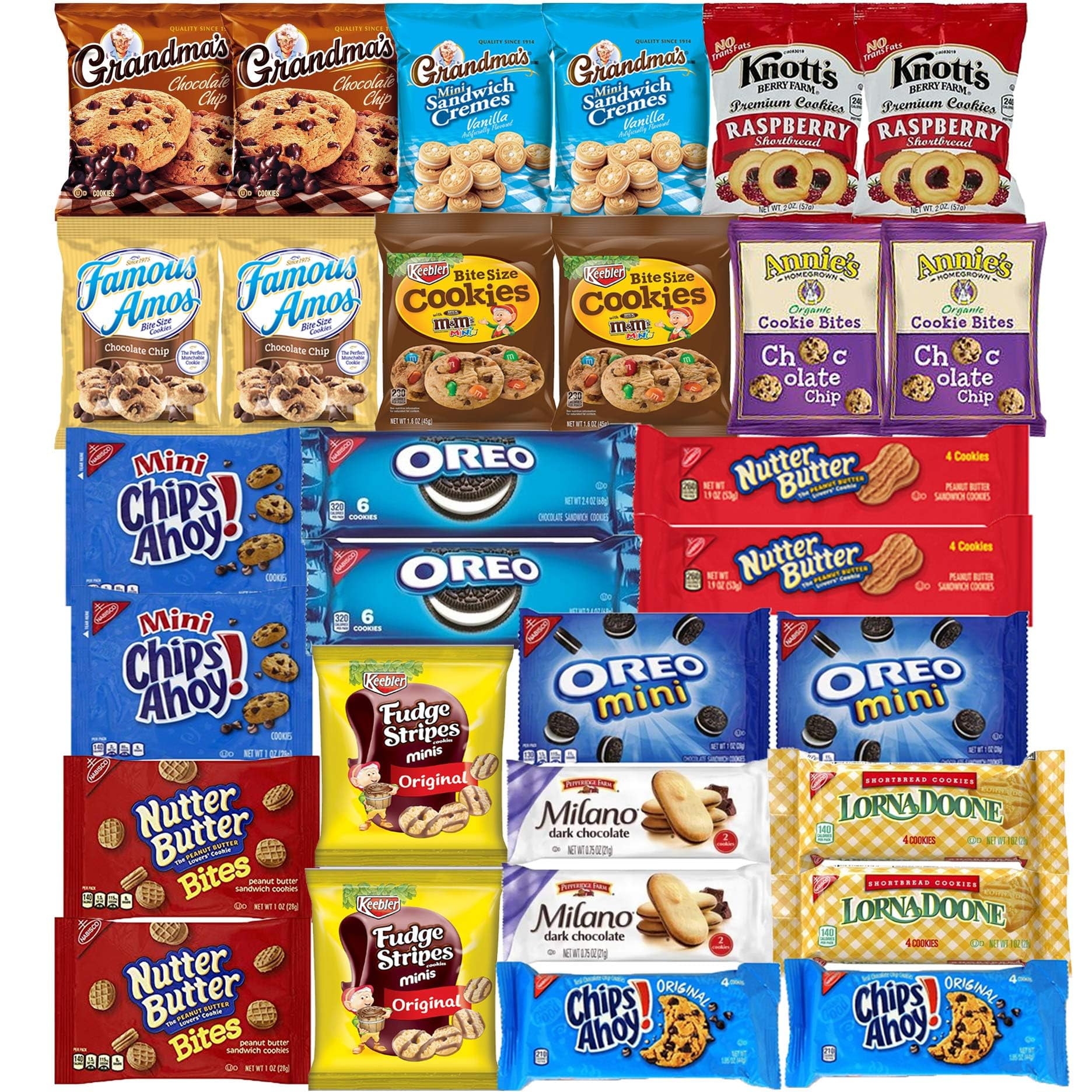 Cookies Variety Pack - AIF4 Individually Wrapped Assortment - Sampler ...