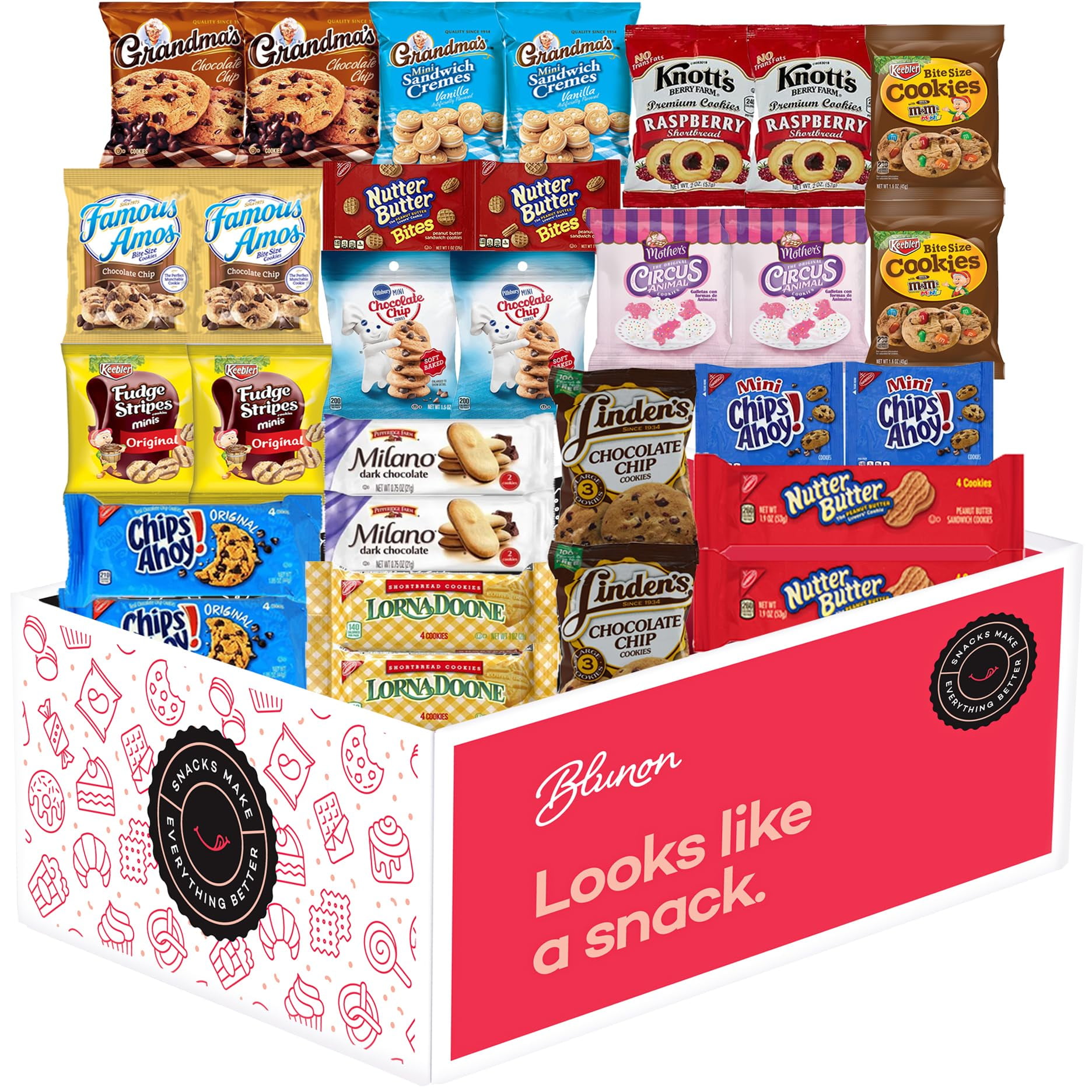 Cookies Variety Pack - OKA4 Individually Wrapped Assortment - Christmas ...