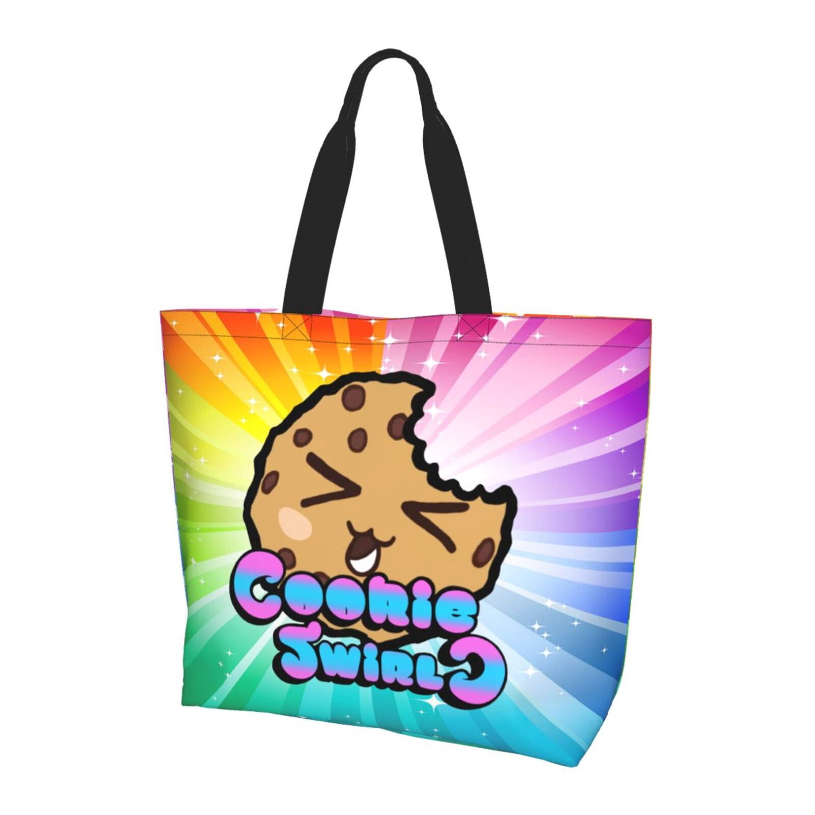 Cookieswirl C Tote Bag For Women Cute Beach Bag Portable Handbag Ladies ...