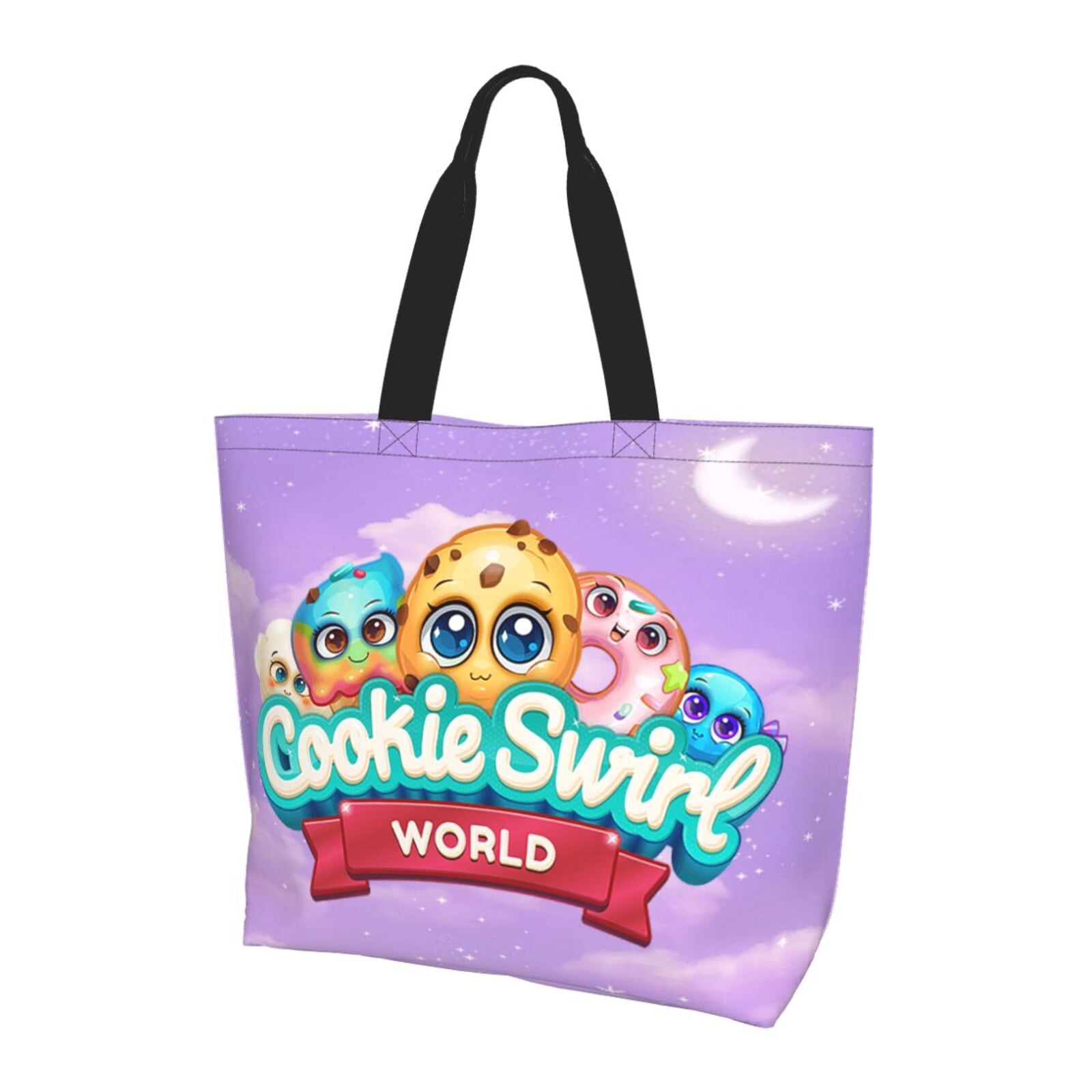 Cookieswirl C Tote Bag For Women Cute Beach Bag Portable Handbag Ladies ...