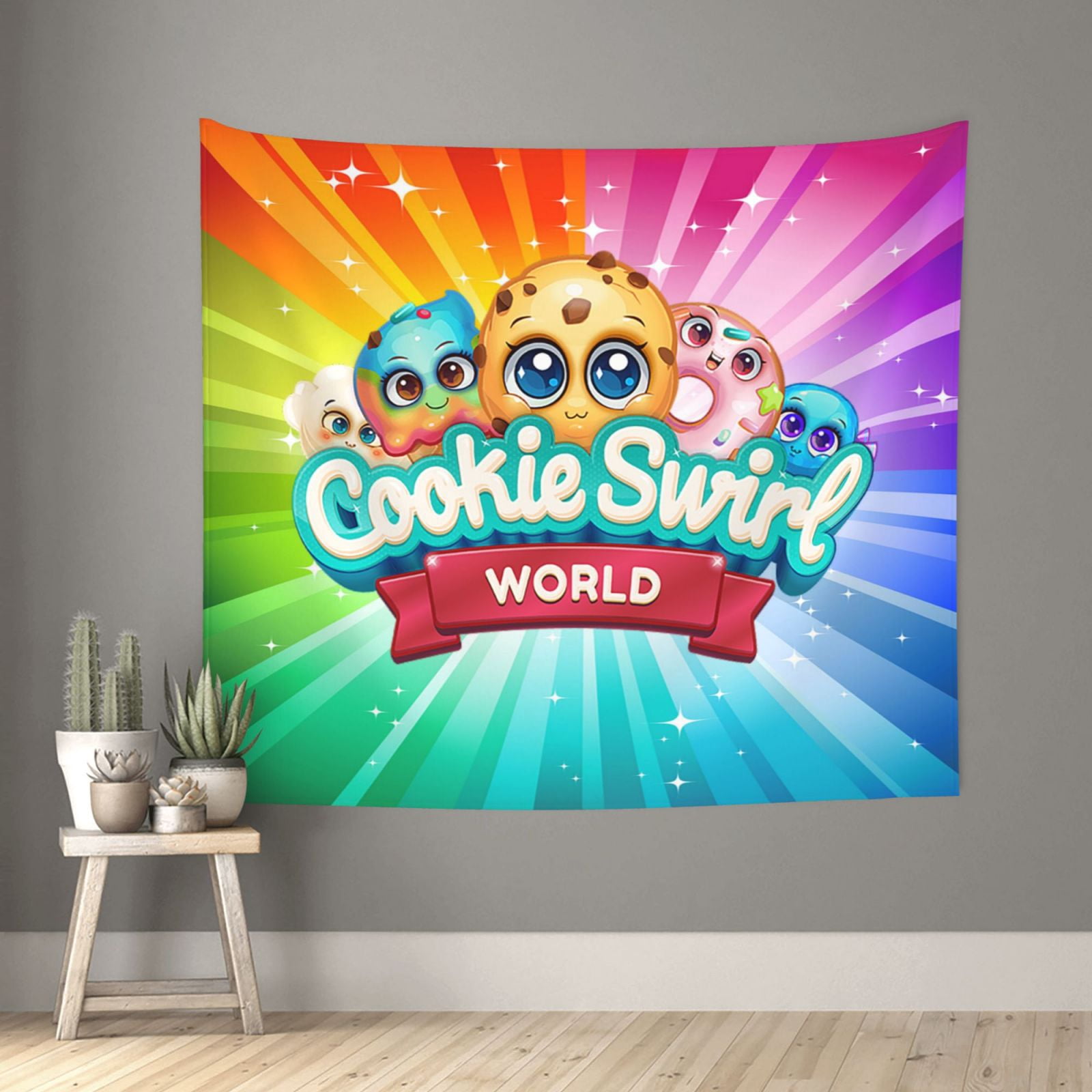 Cookieswirl C Wall Tapestry Anime Poster For Bedroom Aesthetics Funny ...