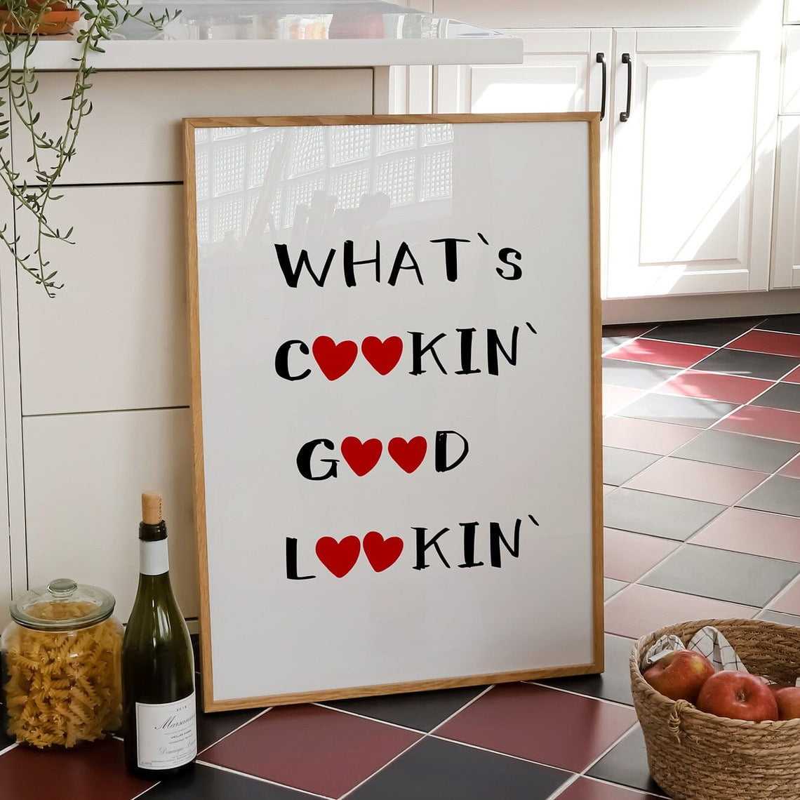 What'S Cookin' Good Lookin', Modern Aesthetic Kitchen Decor, Cute ...