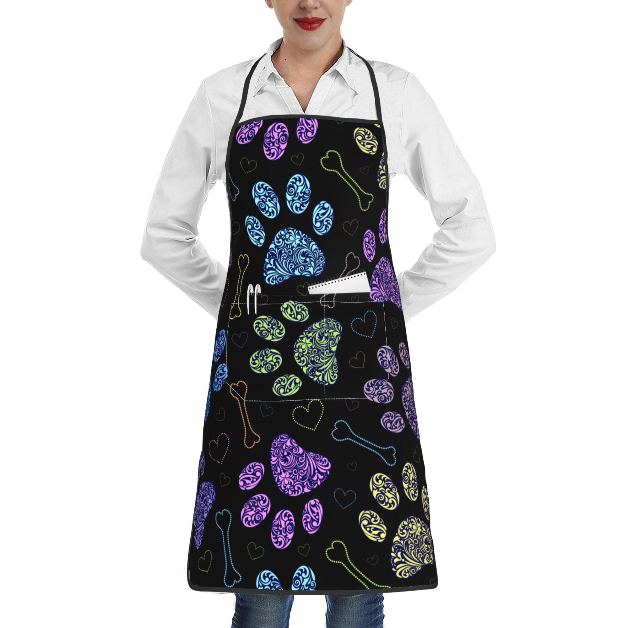 Cooking Apron Dog Paw Kitchen Apron For Baking/BBQ Men Women Unisex ...