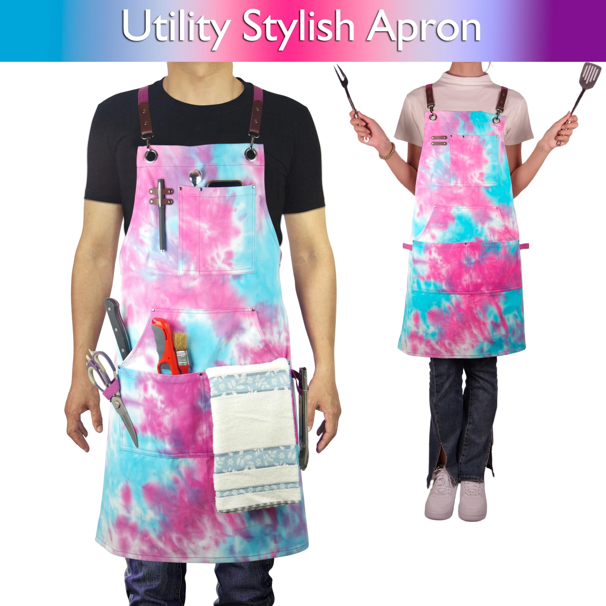 Cooking Apron Phantom Blue 1 Size M to XXL - Walmart.com