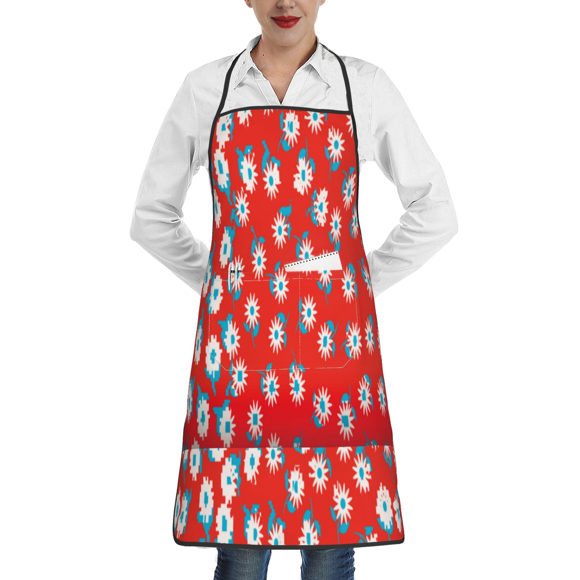Cooking Apron Seamless Pattern Background Kitchen Apron For Baking/BBQ ...