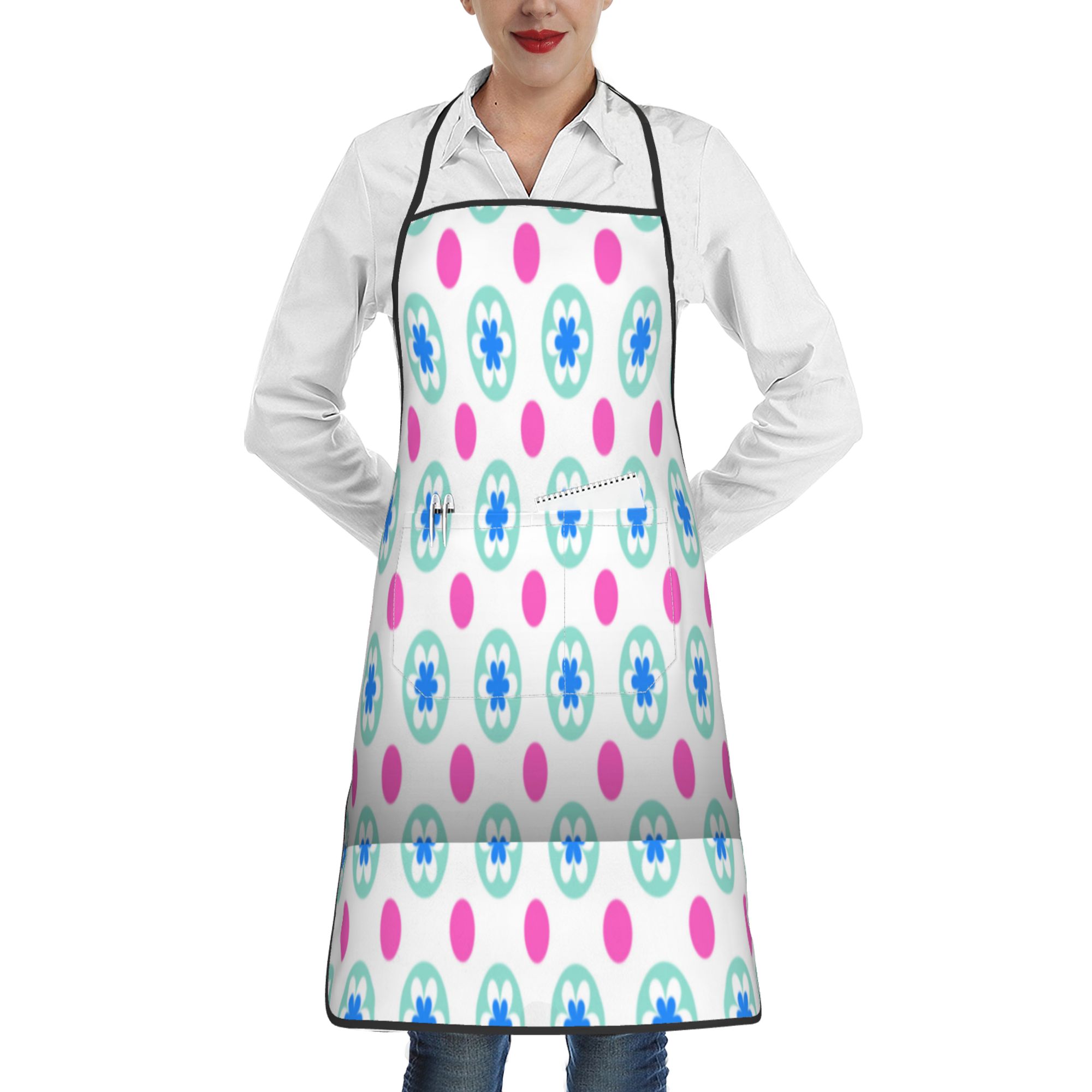 Cooking Apron Seamless Pattern Kitchen Apron For Baking/BBQ Men Women ...