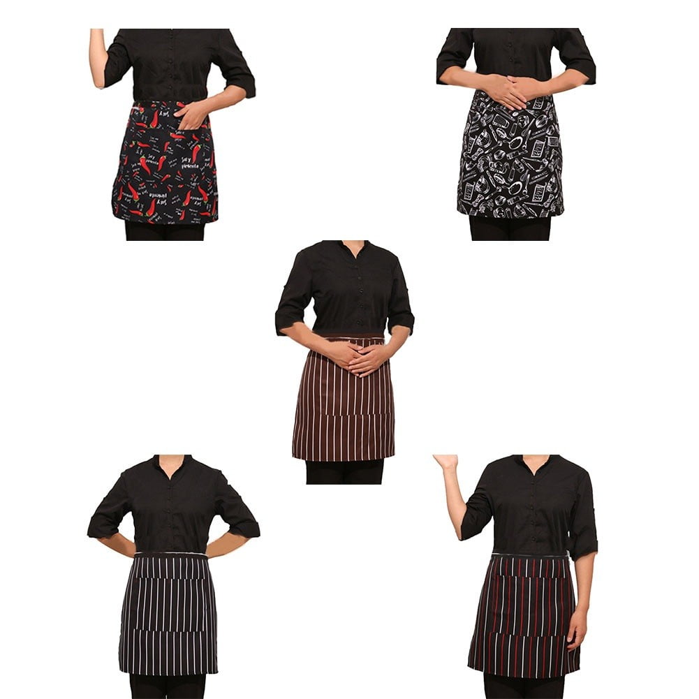 Cooking Aprons Chef Bib Apron Dress Kitchen Restaurant Waterproof D ...