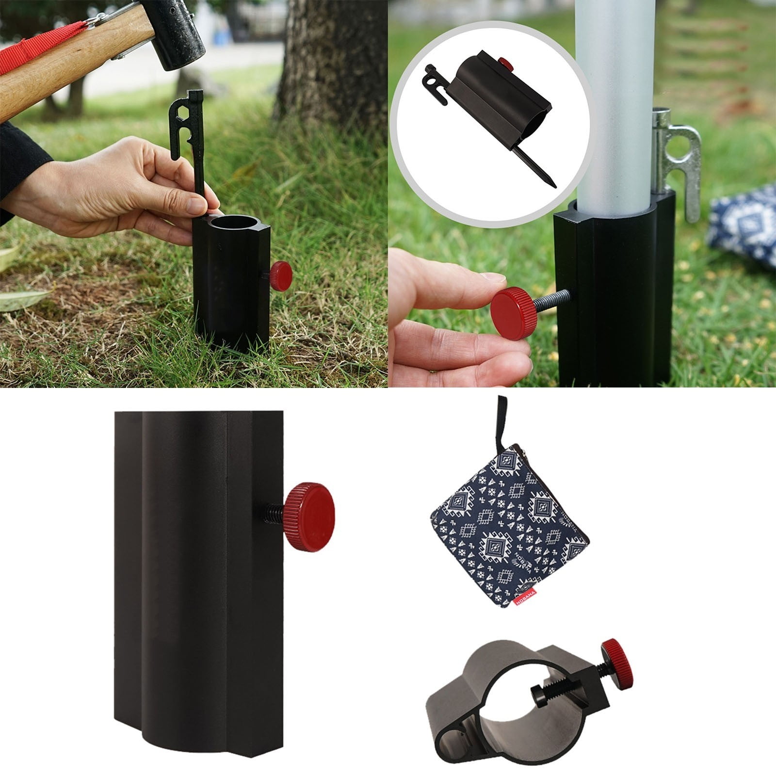 Cooking Gear Outdoor Camping Ceiling Pole Retainer Tent Accessories ...