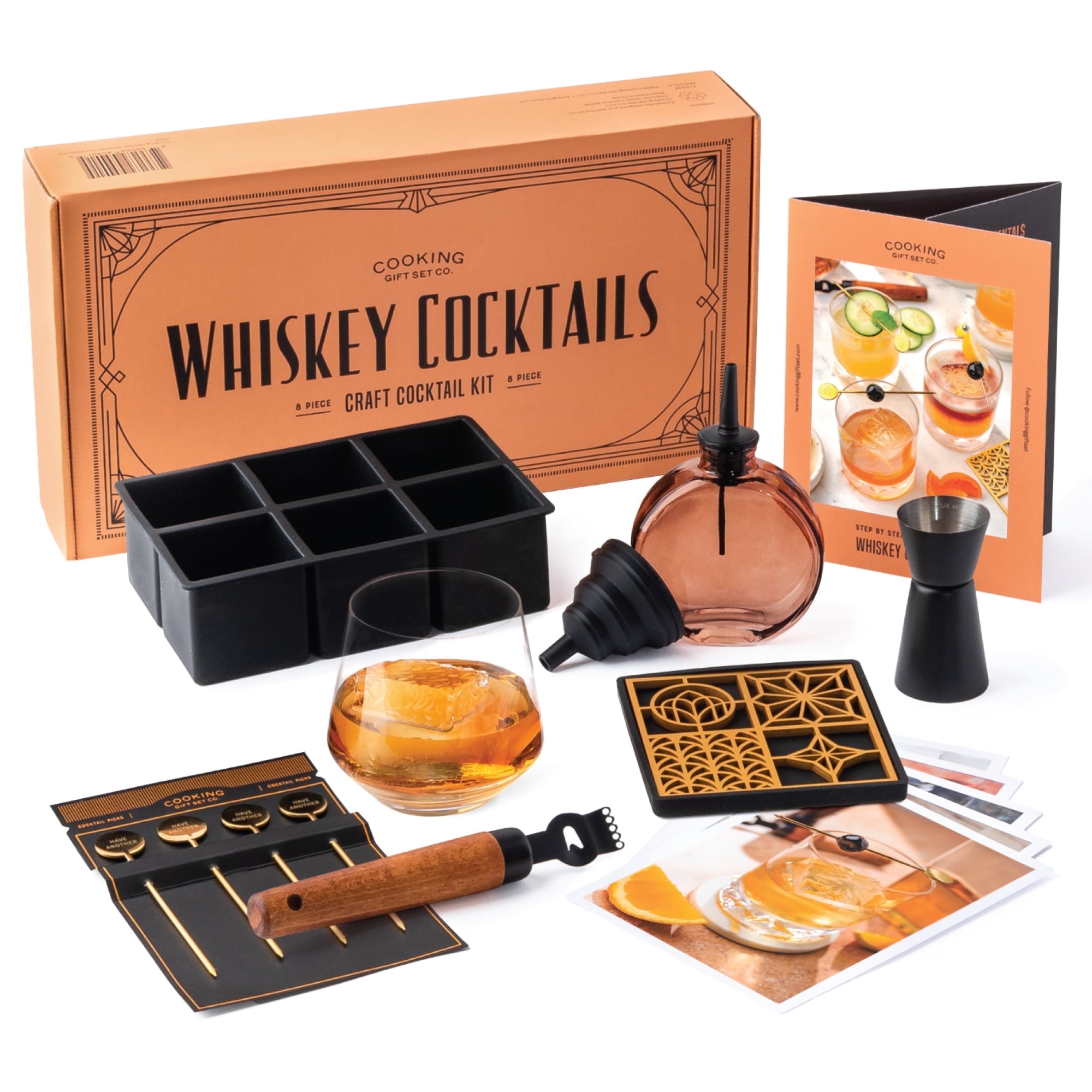Cooking Gift Set Co. | Whiskey Cocktails Kit, DIY Home Bar Accessories ...