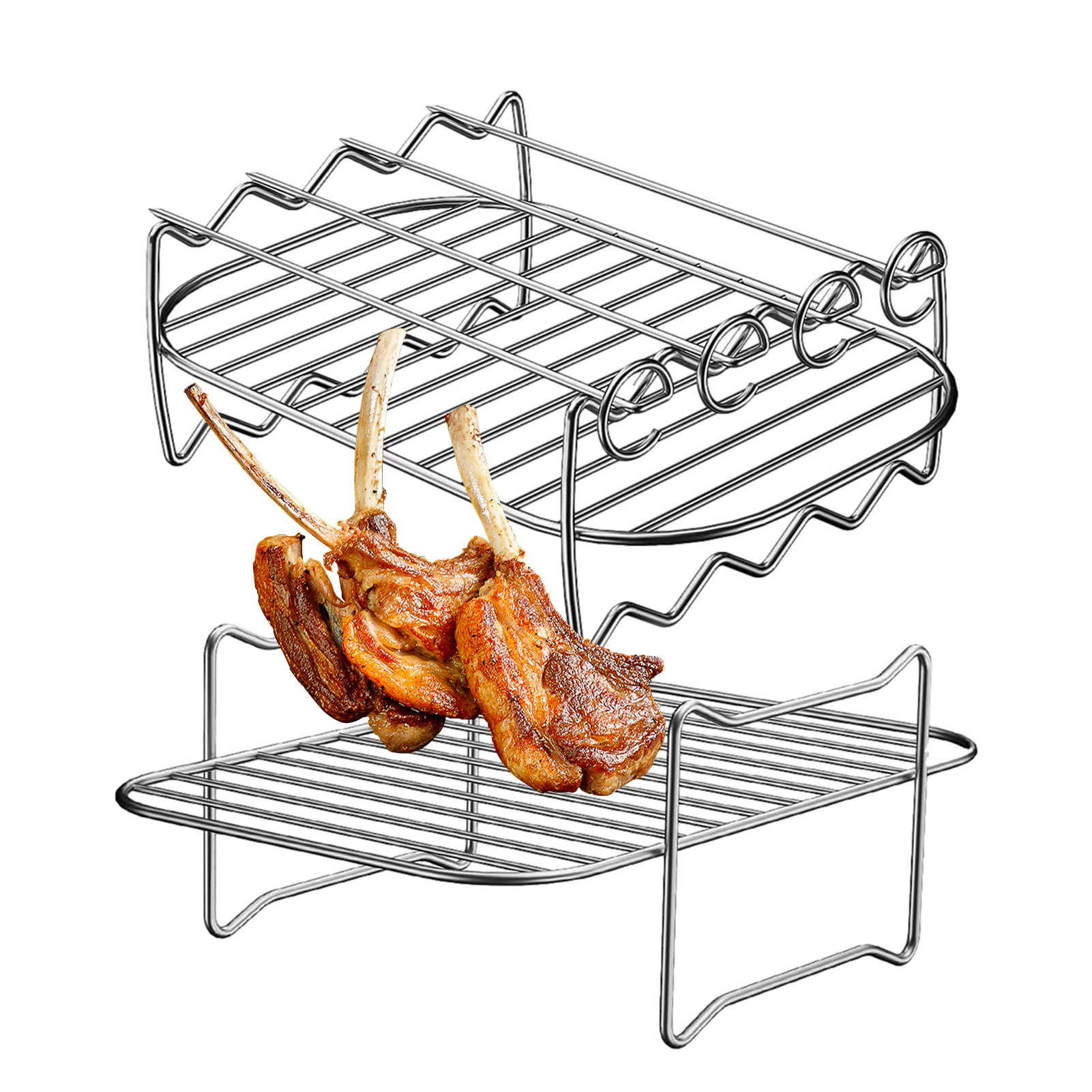Cooking Grate | Stainless Steel BBQ Rack Grill Grate | Rectangular ...