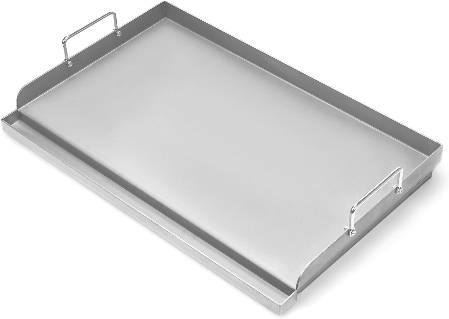 Cooking Griddle for Gas Grill,25"x16" Flat Top Plate Insert with Grease ...