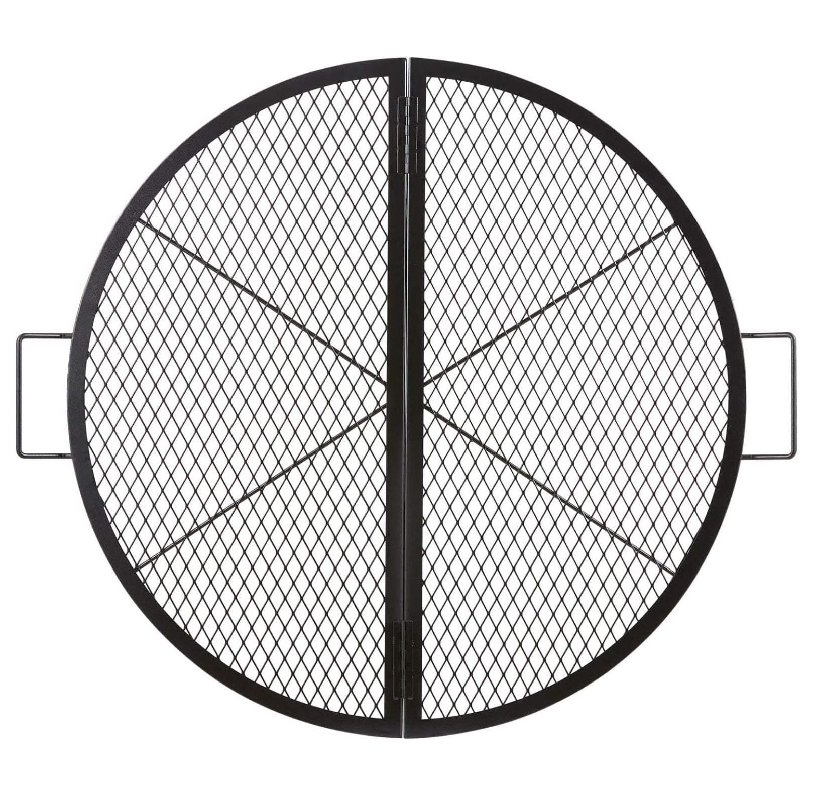 Cooking Grill Grate 36 Inch, Foldable Round Cooking Rack, Heavy Duty X ...