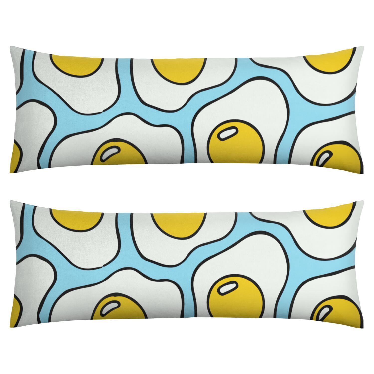 Cooking Inspired Body Pillow Case 20x54 - Food Print Long Pillow Cover ...