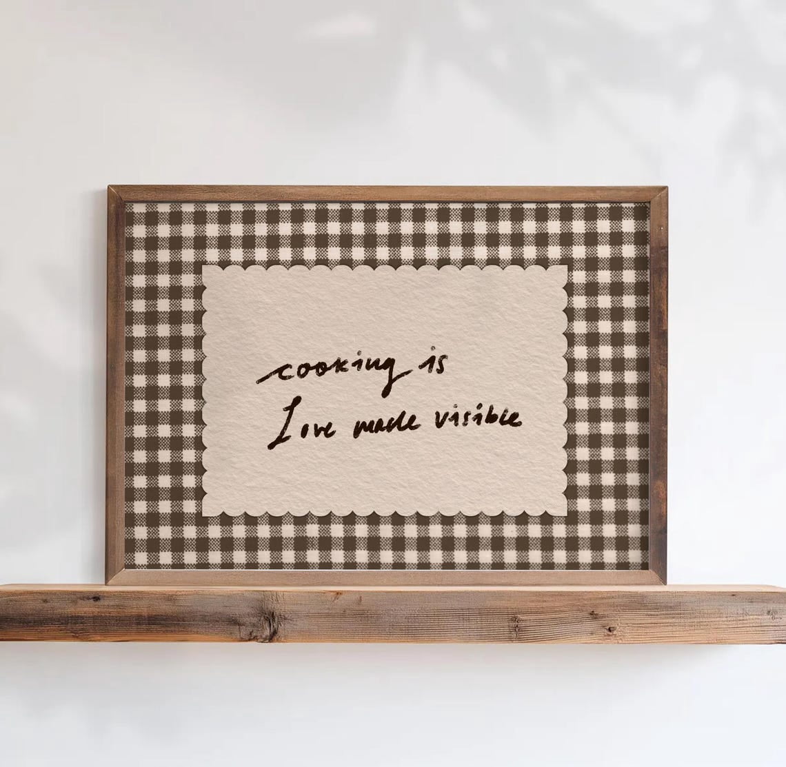 Cooking Is Love Made Visible Kitchen Quote Print, Unframed Paper Poster ...