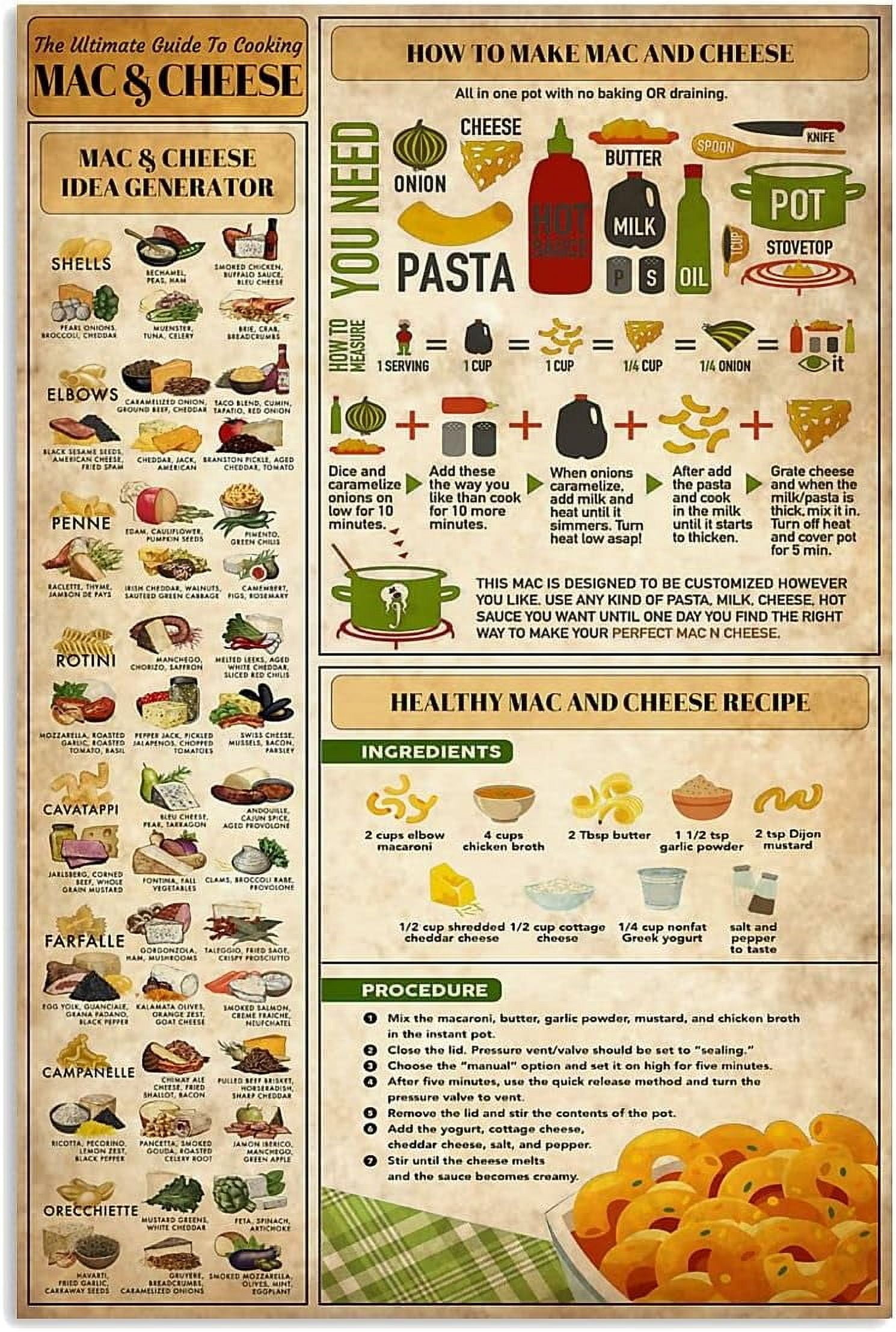 Cooking Knowledge Metal Tin Signs The Ultimate Guide To Cooking Mac ...