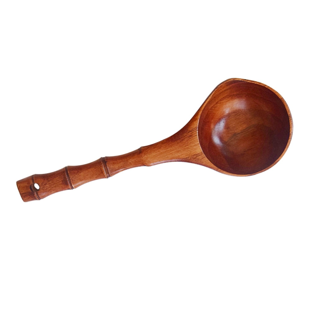 Kitchen Wood Spoon Wooden Tablespoon Scoop Starter Cookware Bottle ...