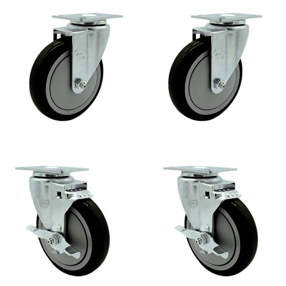 Cooking Performance 369CASTER4 5 Inch Replacement Caster Set with ...