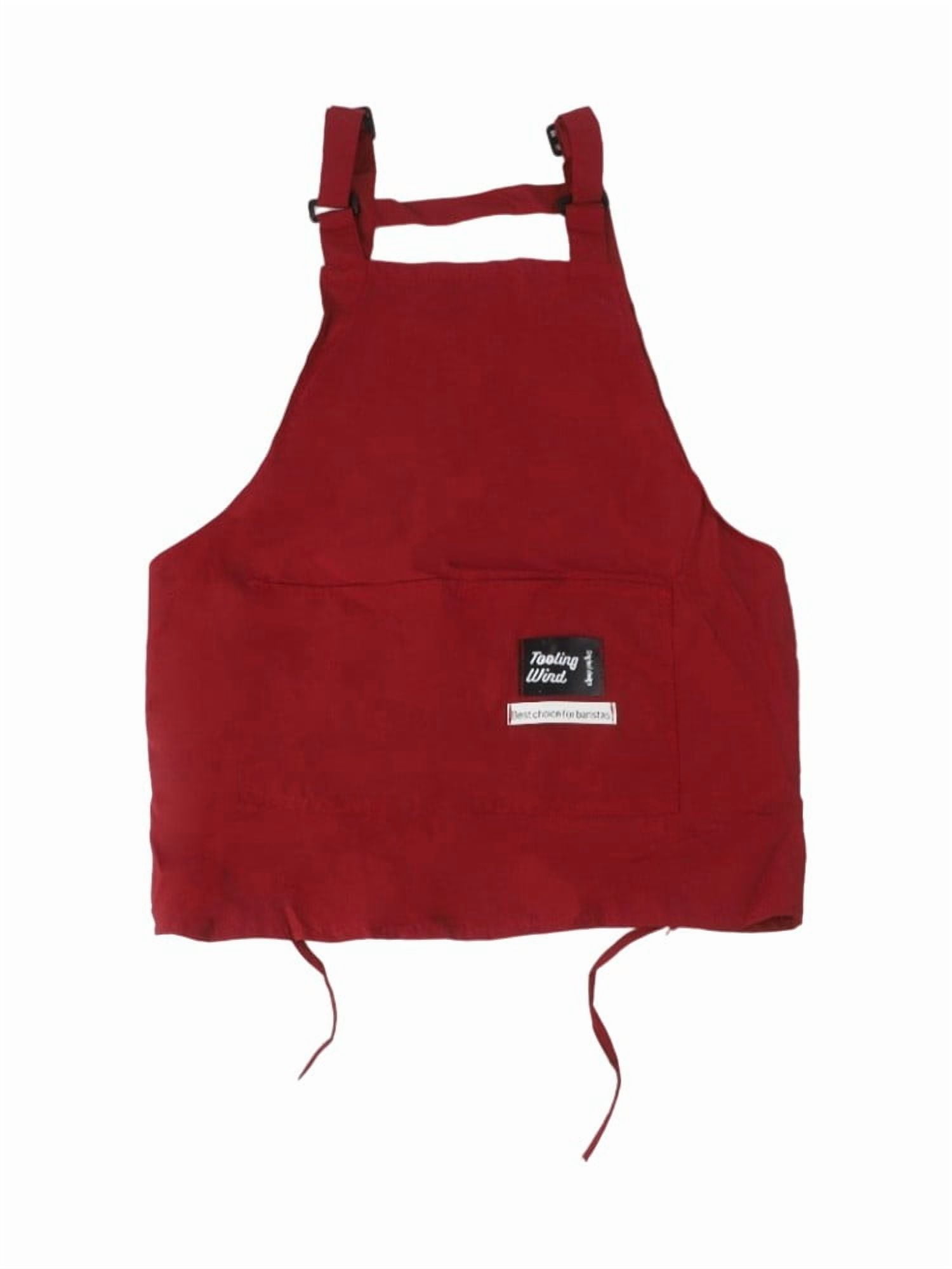 Cooking Polyester Kitchen Aprons Breathable Wear Resistant Adult Waist ...