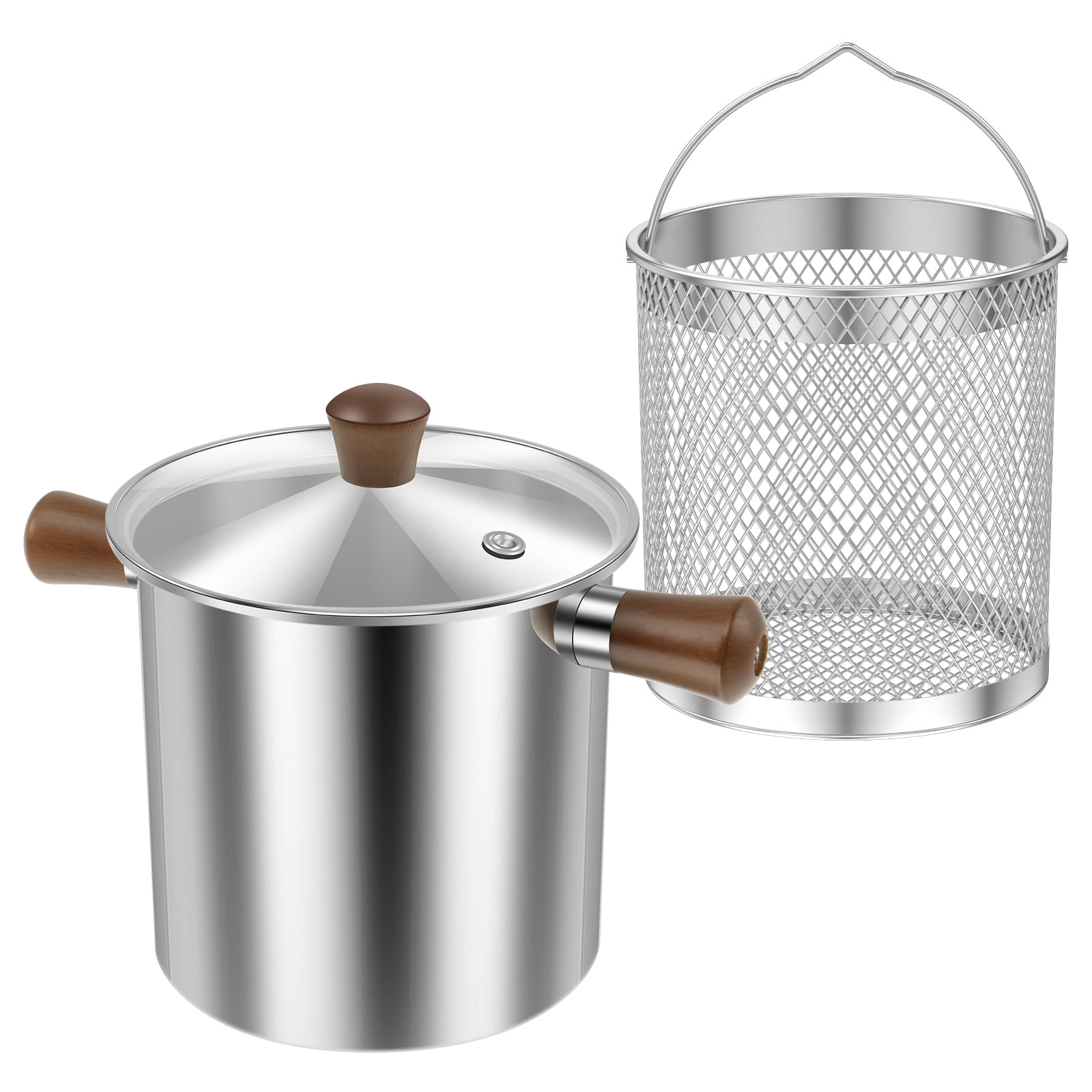 Cooking Pot Deep Fryer Versatile Fryer Pot Aluminum Fry Pot Safe ...