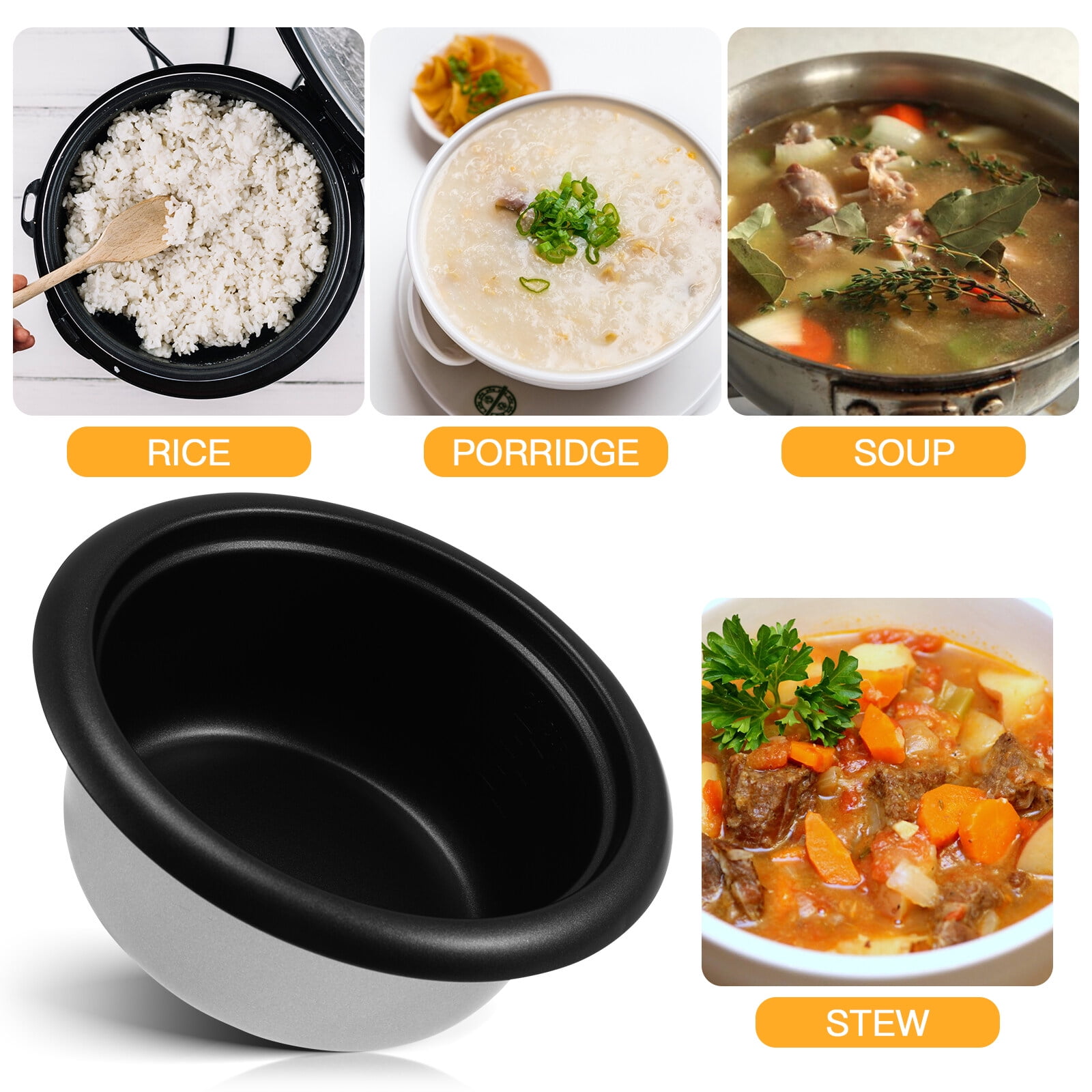 Cooking Pot Rice Cooker Liner Pot Replacement Cooking Pot Inner Non ...