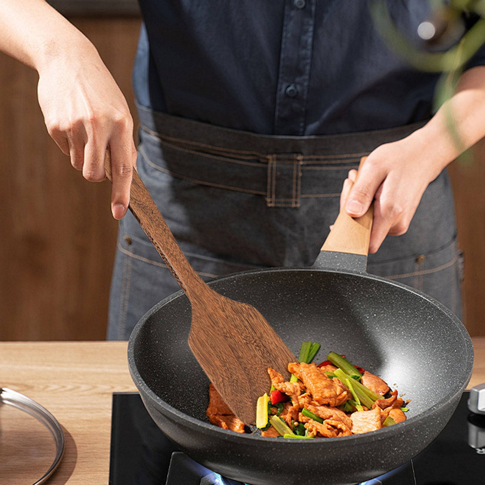 Cooking Pots and Pans Wooden Shovels 13 Inch Square & Shovels For ...