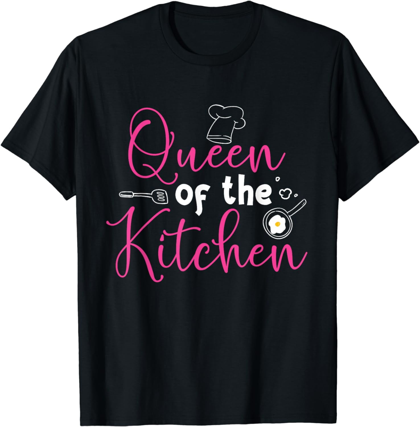 Cooking Queen Kitchen Funny Gift For Chef Culinary Student T-Shirt ...