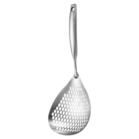 Cooking Skimmers Slotted Spoon,Stainless Steel Skimmer Ladle Spoon ...