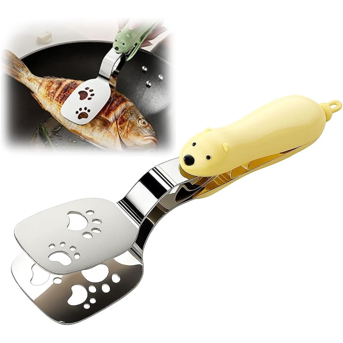 Cooking Spatula Tongs,2026 New Double Spatula Flipper Stainless Steel ...