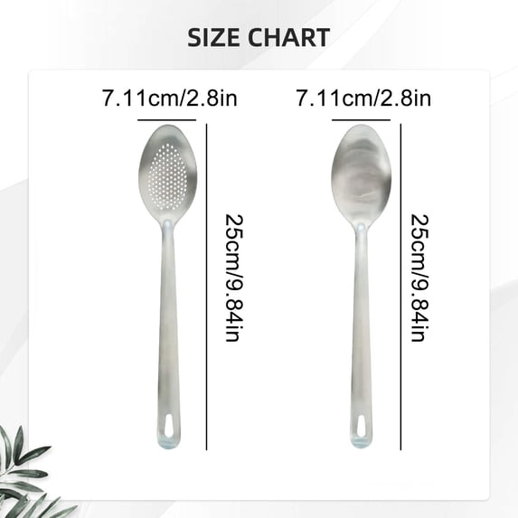Cooking Spoon Basdi Stainless Steel Cooking Spoon Set - Soup Spoon ...