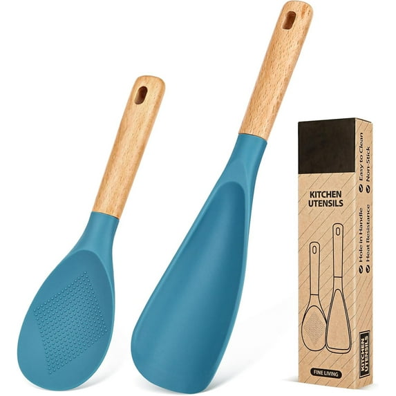 Cooking Spoon and Rice Scooper for Nonstick Cookwares, Great for ...
