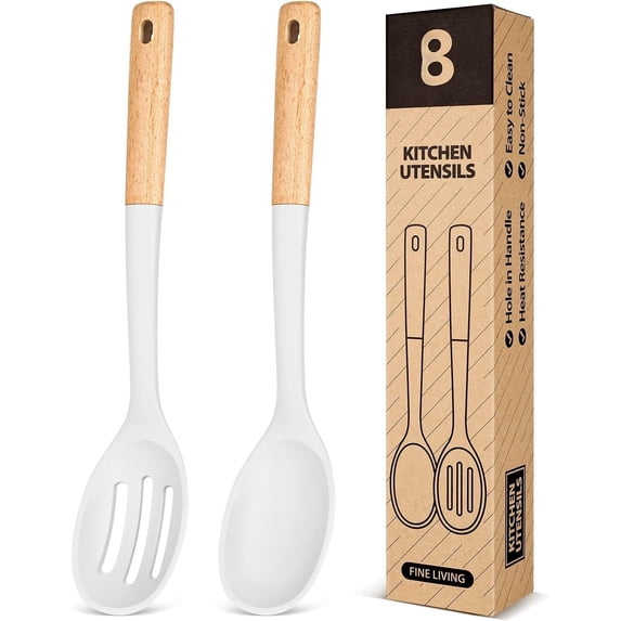 Cooking Spoons, for Scooping Sides and Serving Hearty Stews, Matte ...