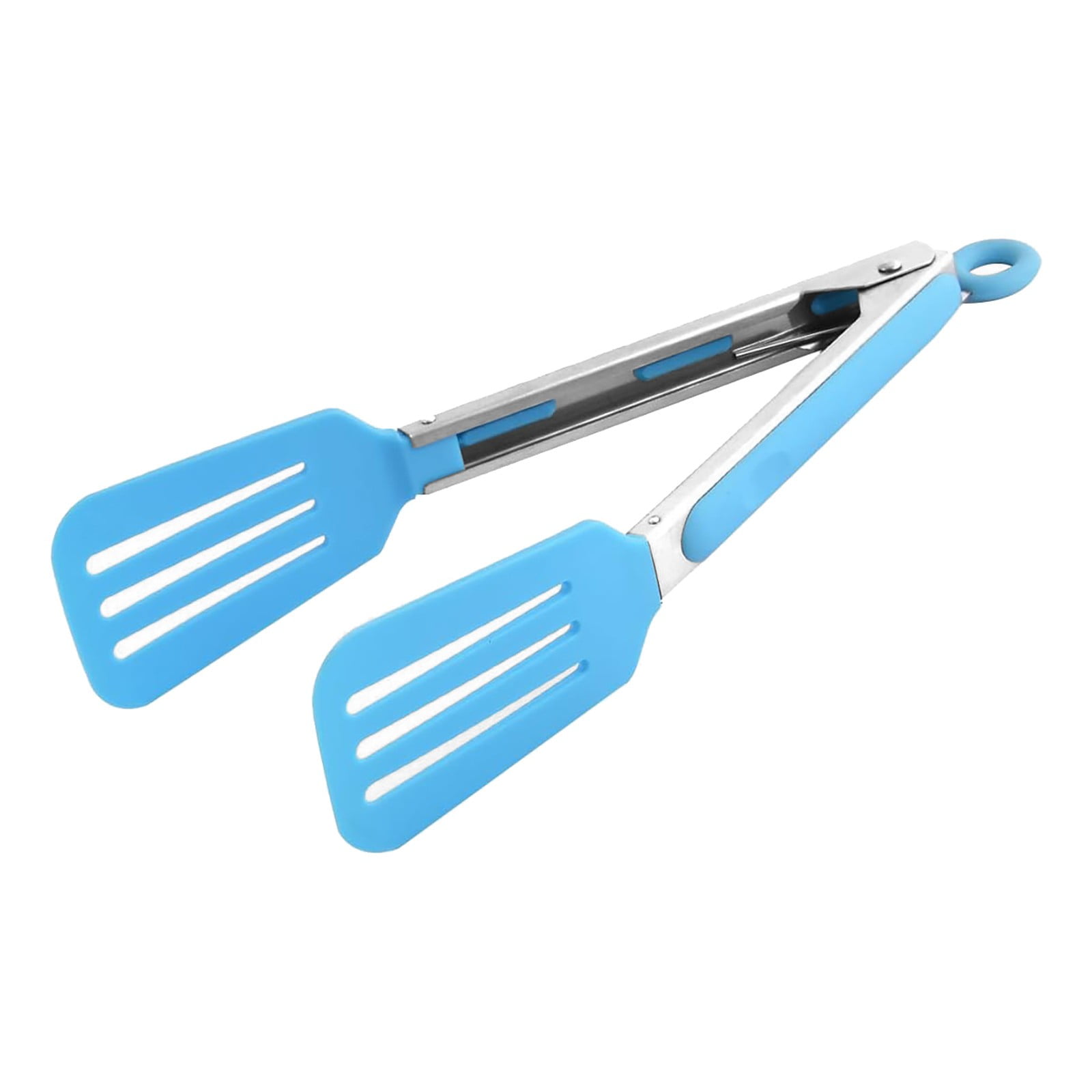 Cooking Tongs 9 Inches Stainless Steel Kitchen Silicone Serving Tongs ...