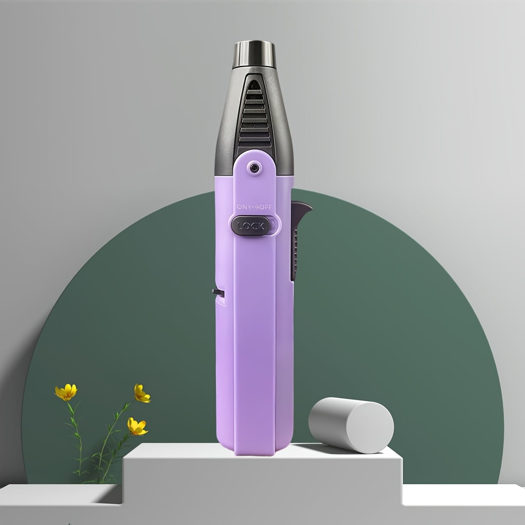 Cooking Torch Lighter, Refillable Long Jet Lighters with Visible Window ...