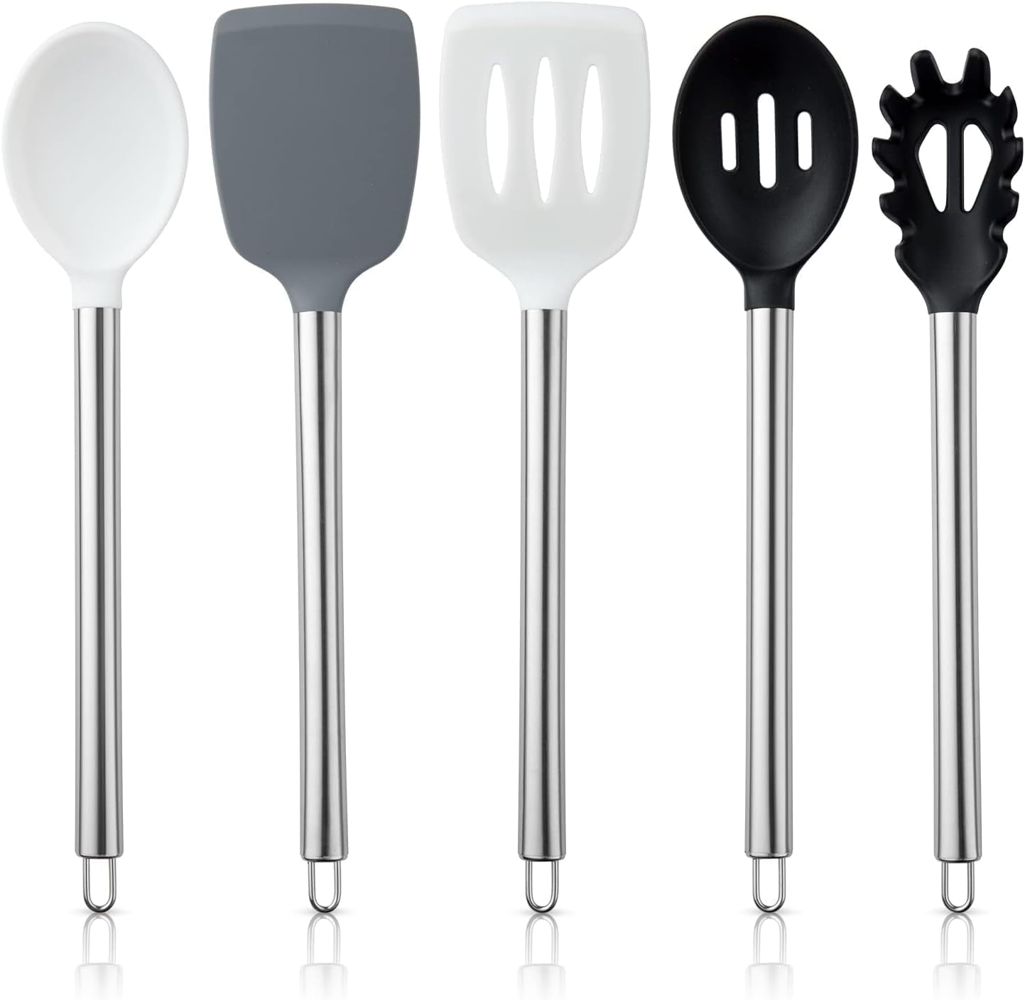 COOK WITH COLOR 5-Pc Cooking Utensils Set Kitchen Gadgets & Essentials ...