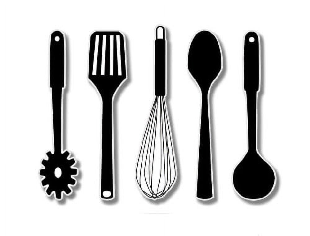 Cooking Utensils Chef Kitchen - 8" Vinyl Sticker - For Car Laptop I-Pad ...
