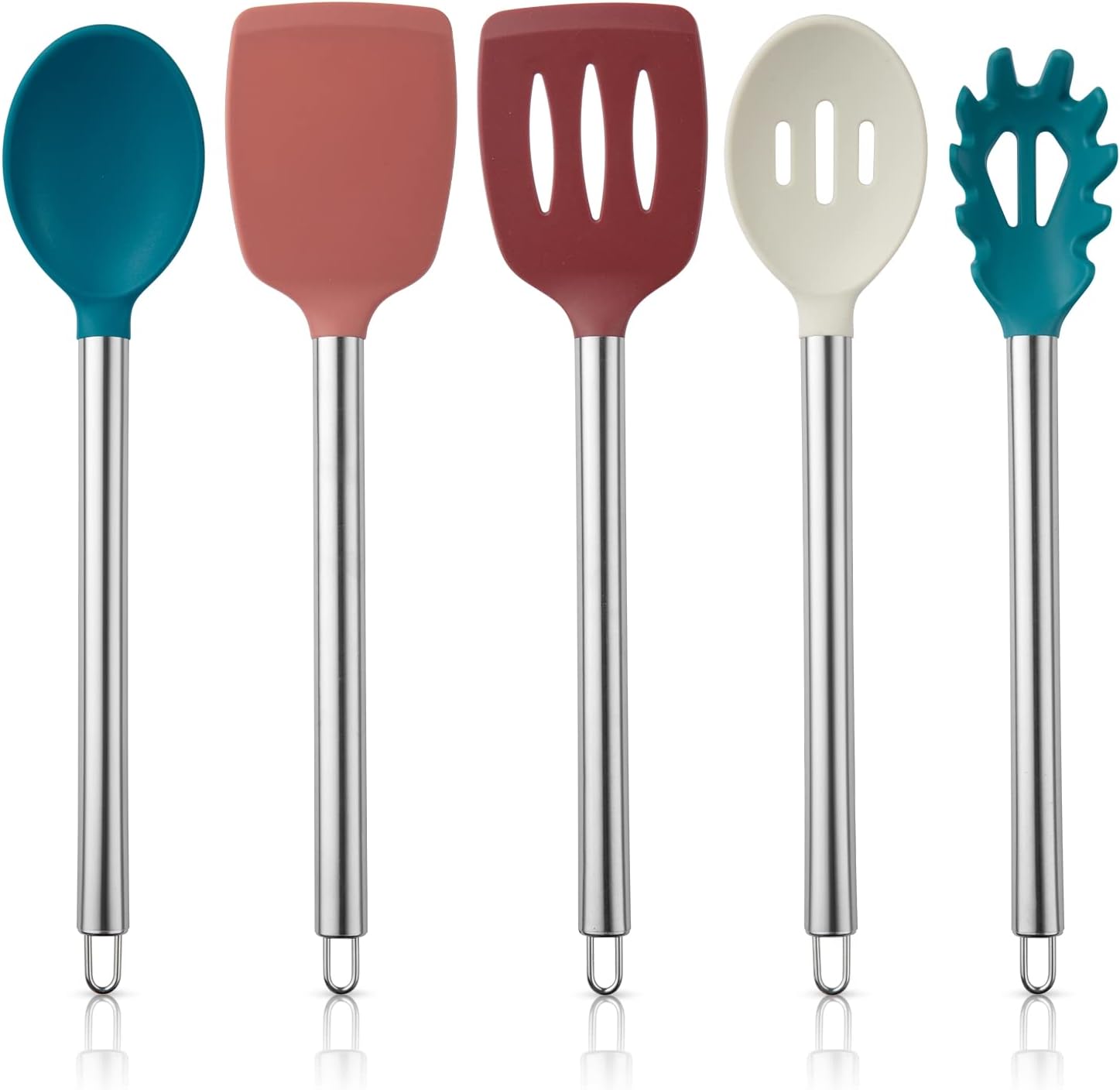 COOK WITH COLOR 5-Pc Cooking Utensils Set Kitchen Gadgets & Essentials ...