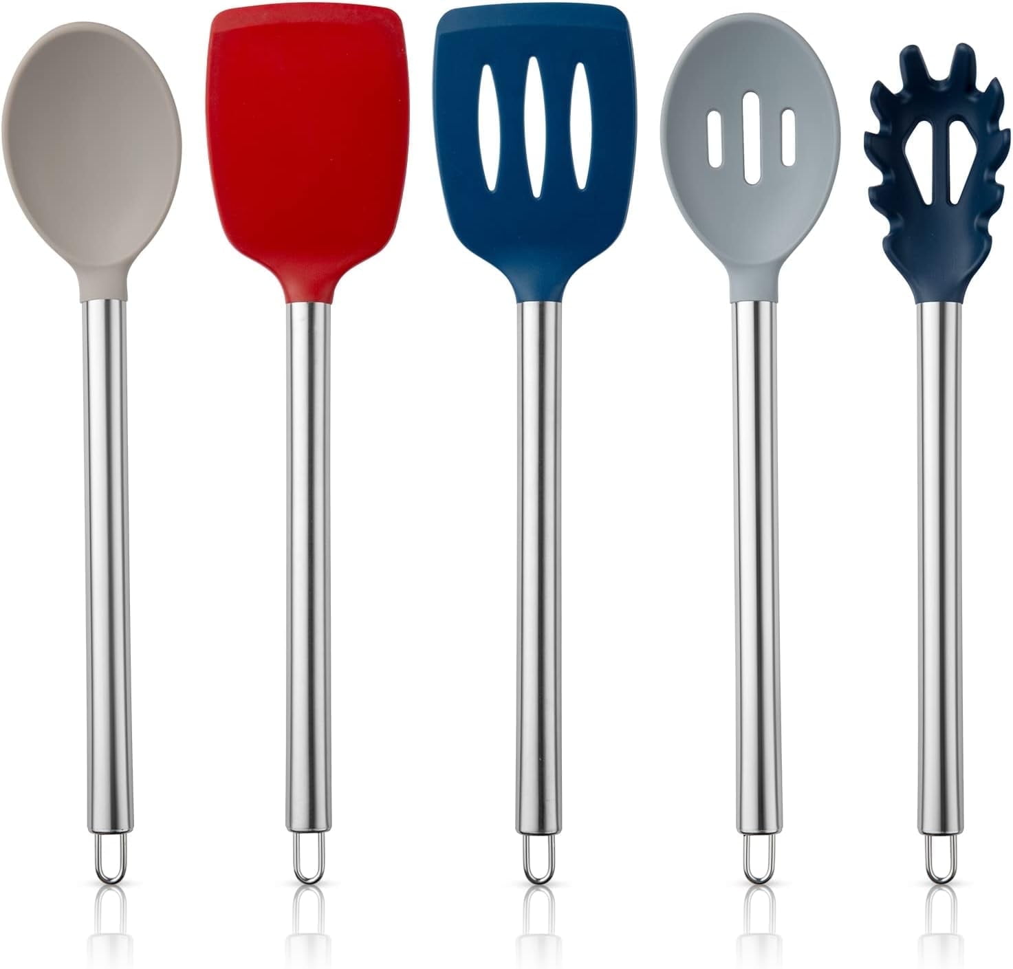 COOK WITH COLOR 5-Pc Cooking Utensils Set Kitchen Gadgets & Essentials ...