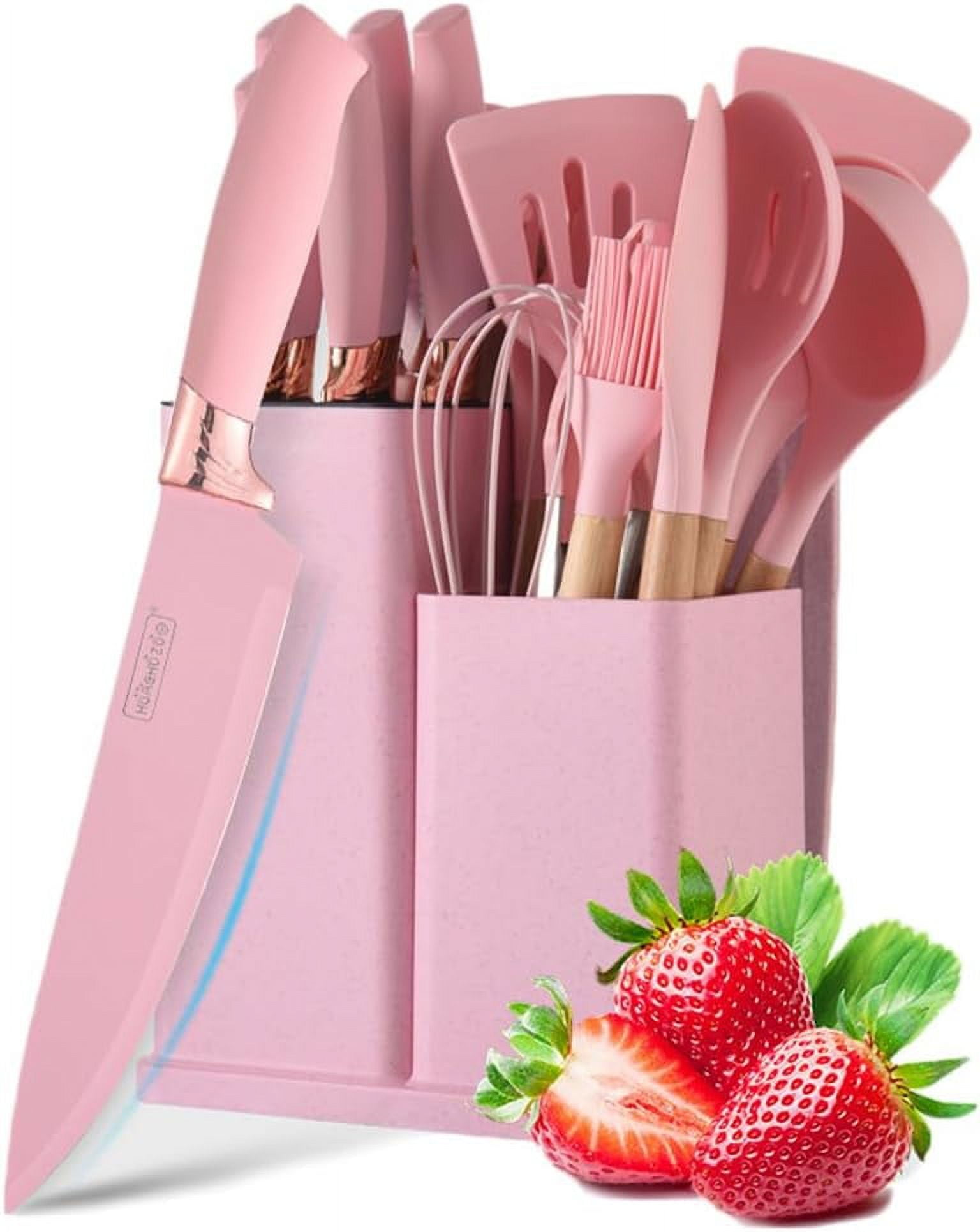 Cooking Utensils Set, 19 PCS Silicone Kitchen Utensils Set with Holder ...