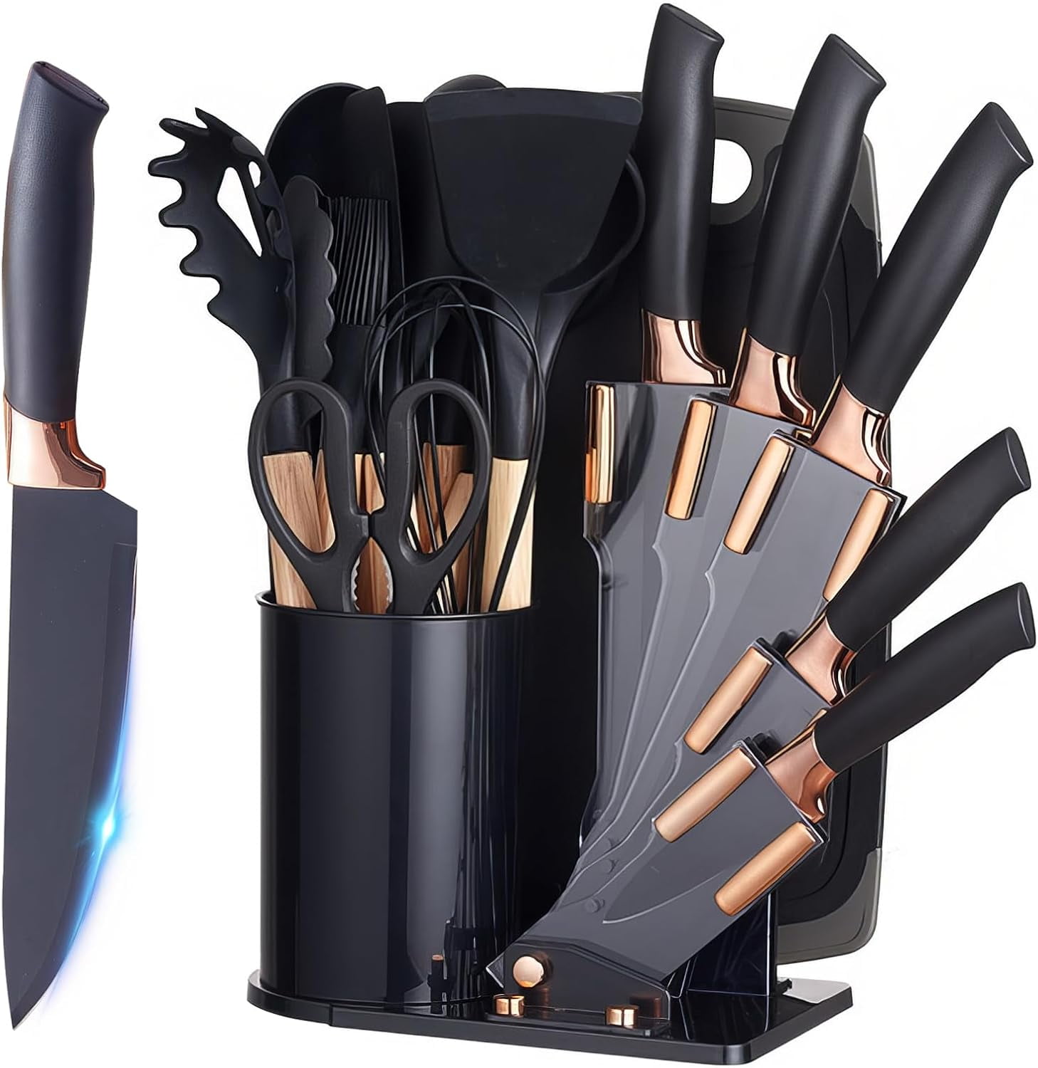 Cooking Utensils Set, 19 Pieces Silicone Kitchen Utensil Set with ...