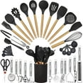Cooking Utensils Set- 35 count Kitchen Utensils with Grater,Tongs ...