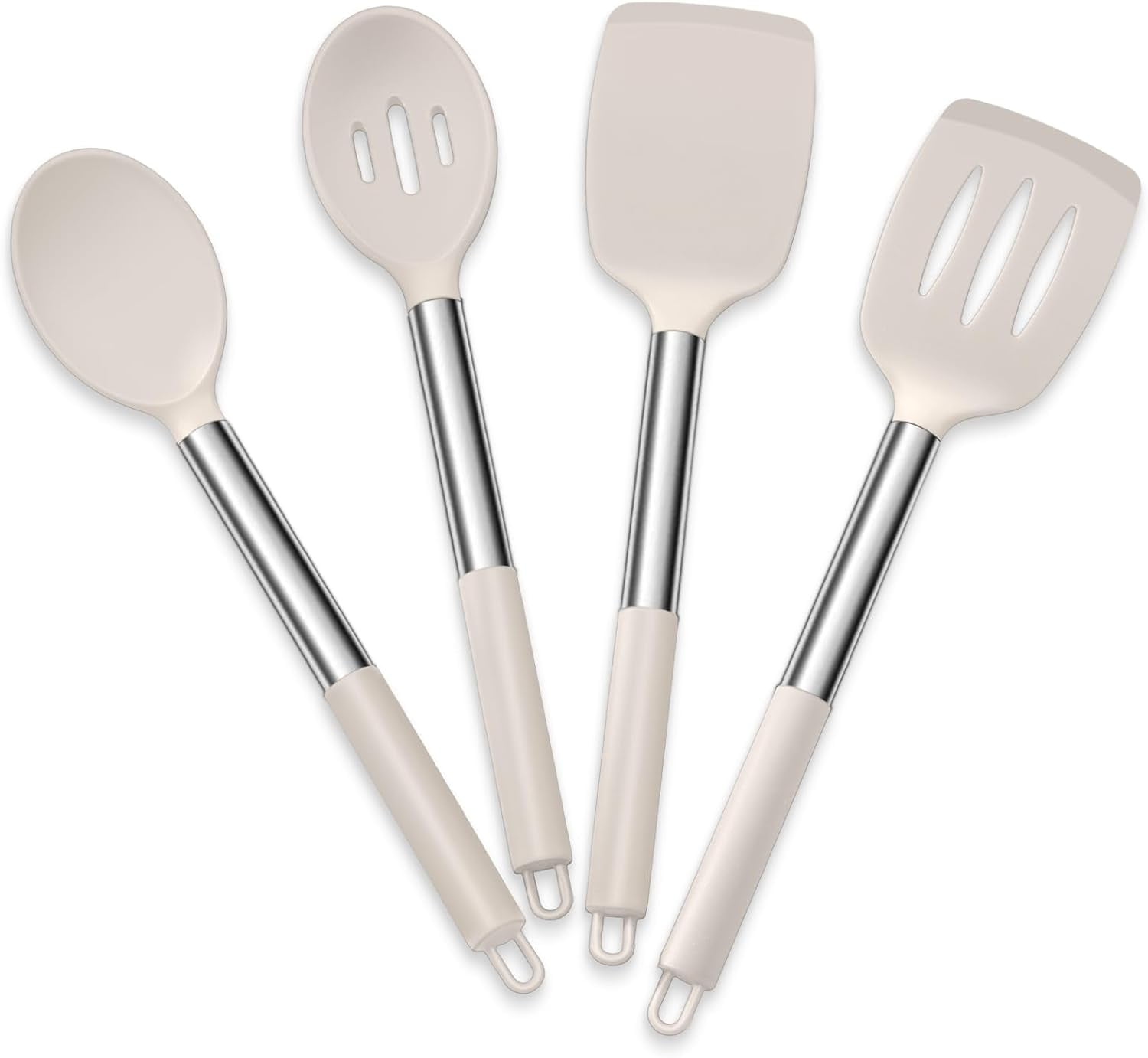Cooking Utensils Set of 4, Silicone Kitchen Utensils for Non-stick ...