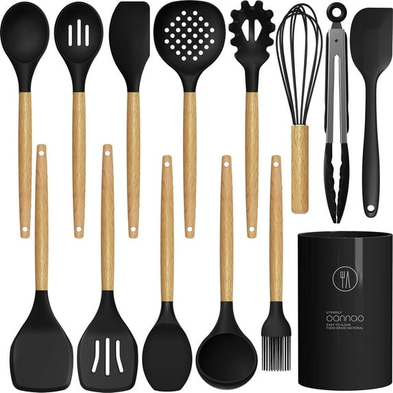 Cooking Utensils Set - 446?F Heat Resistant Kitchen Utensils for ...