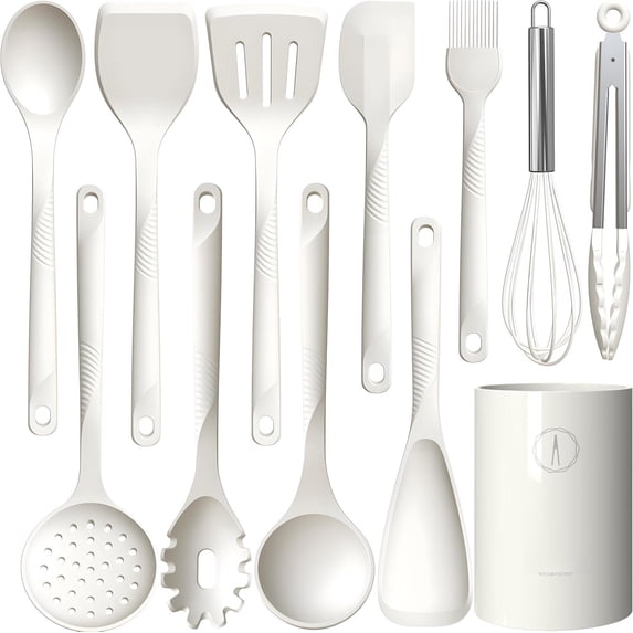 Cooking Utensils Set - 600?F , Nonstick Kitchen Utensil Set with ...