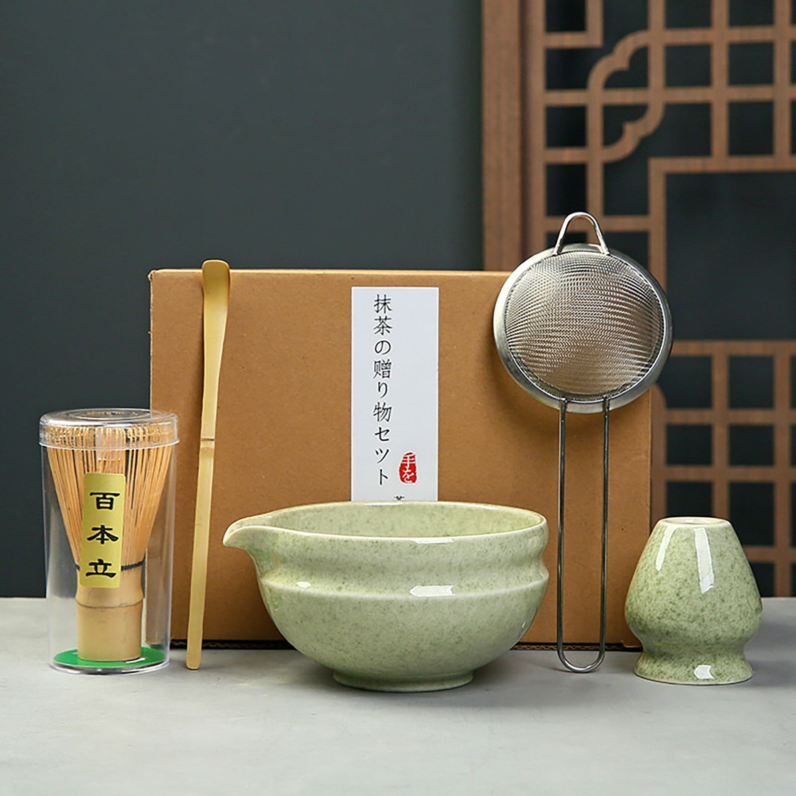 Cooking Utensils Set Premium Matcha Tea Set With Whisk Ceramic Bowl ...