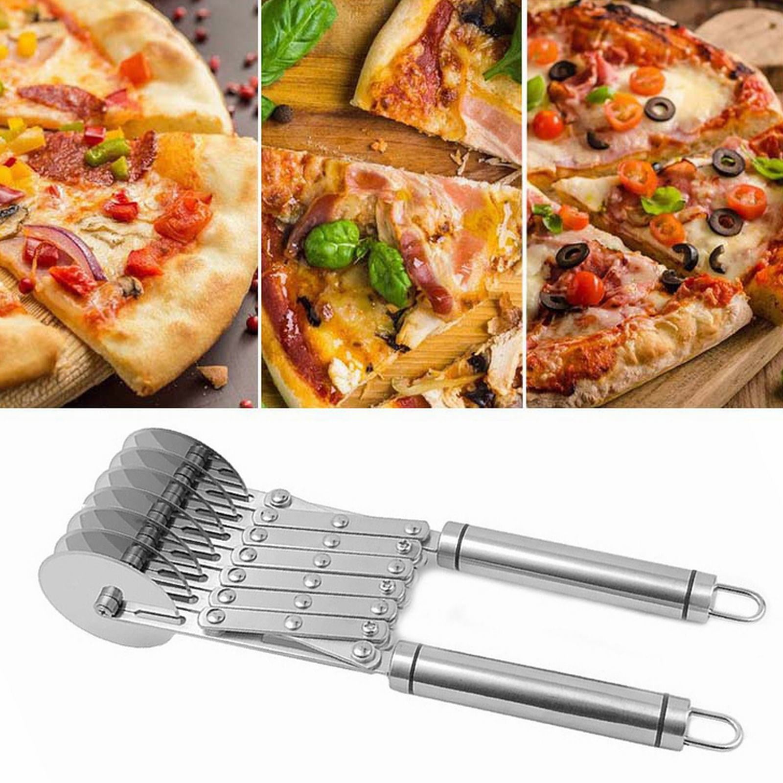 Cooking Utensils Set,Wheel Cutter Stainless Pizza Slicer Multi Round ...
