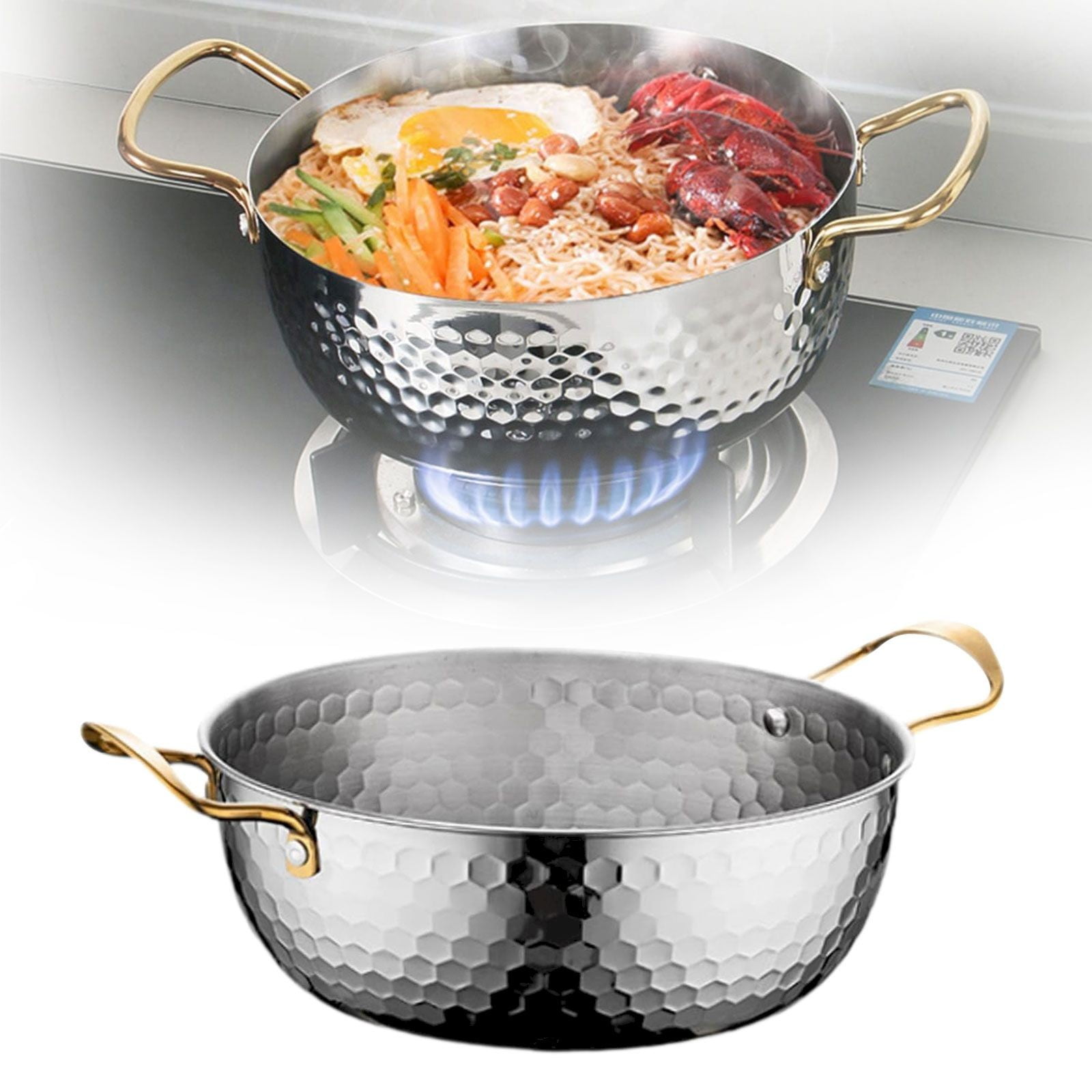 Cooking Utensils Stainless Noodle Pot for Cooking with Double Handles ...