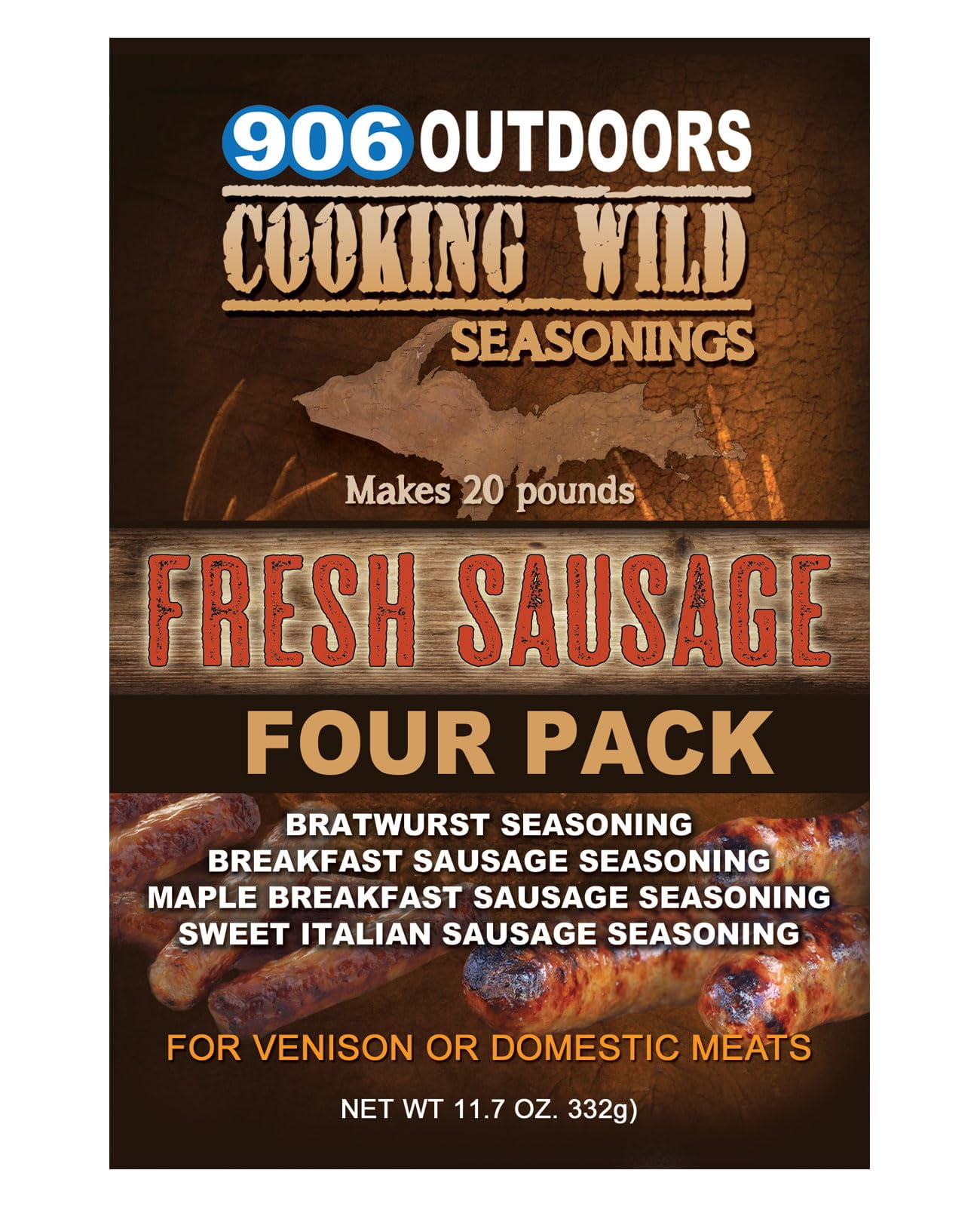 Cooking Wild Seasonings FRESH DHF10 SAUSAGE Variety Four Pack, Seasons ...